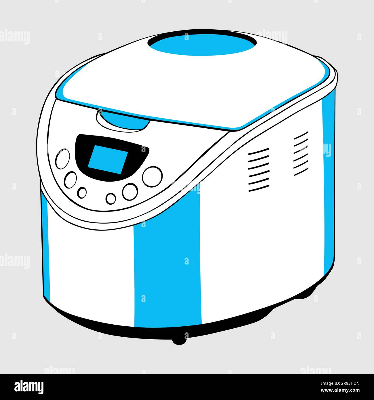 Electric Bread Maker On Light Grey Background Stock Vector Image And Art Alamy