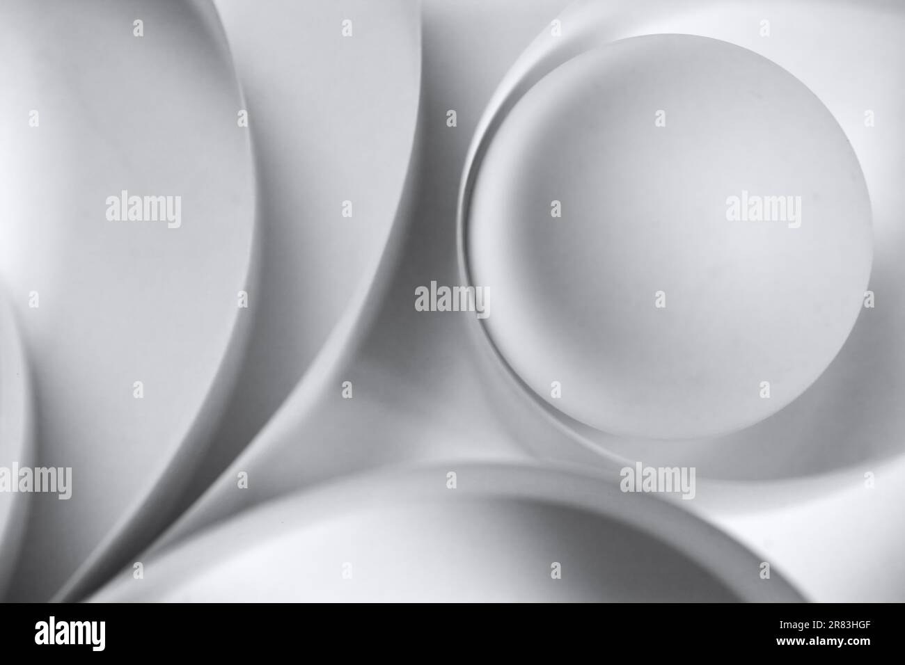 Abstract Still Life with Sphere and Curved Forms Stock Photo - Alamy