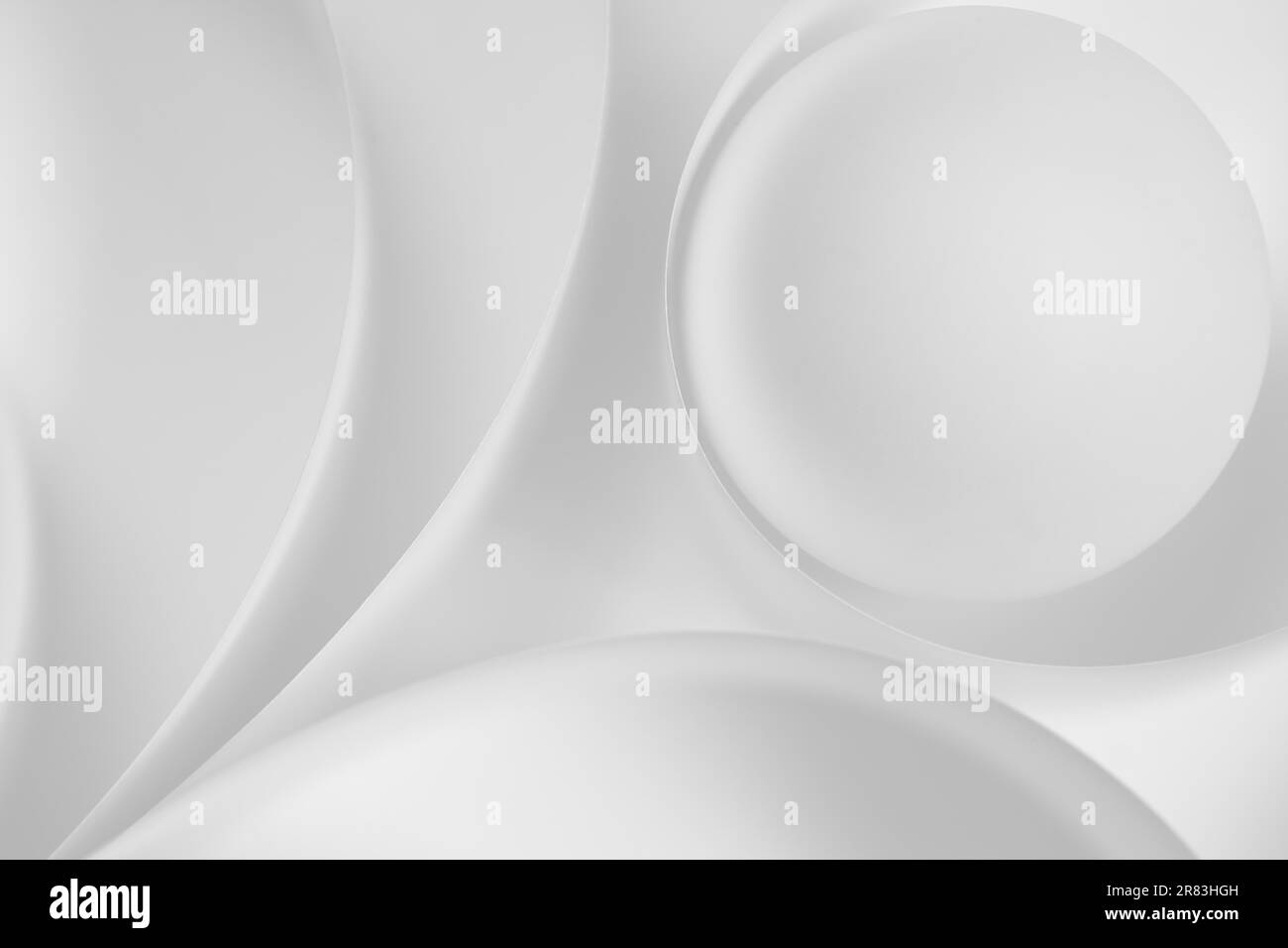 Abstract Still Life with Sphere and Curved Forms Stock Photo - Alamy
