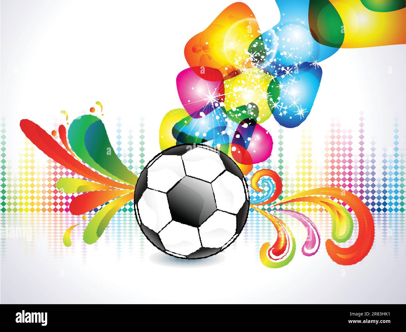 abstract colorful football explode background vector illustration Stock ...