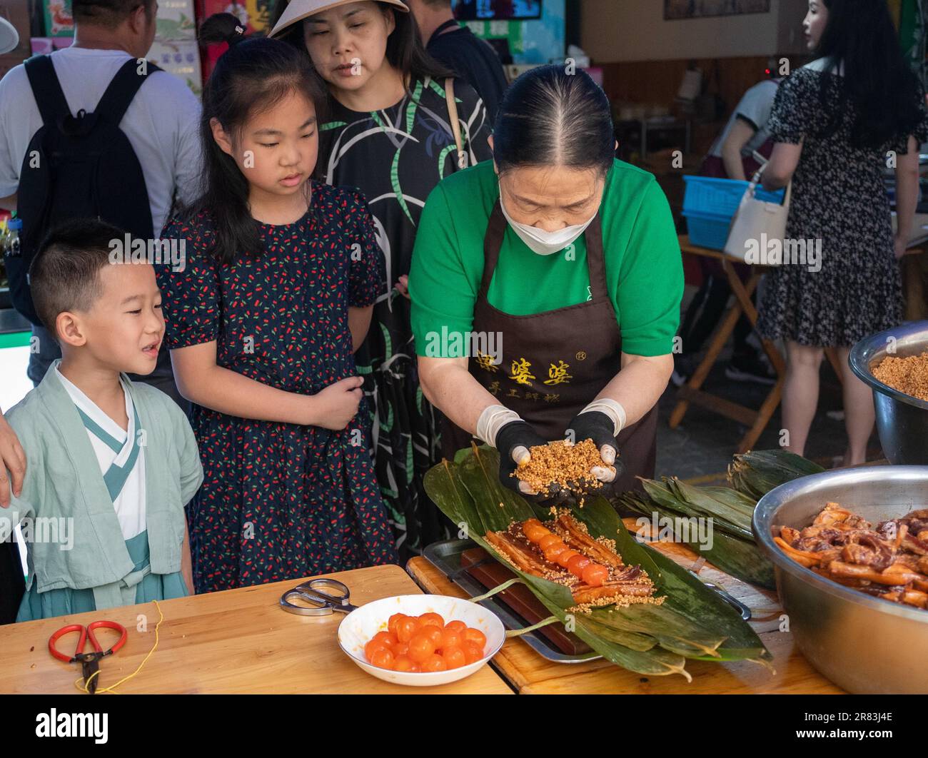 **CHINESE MAINLAND, HONG KONG, MACAU AND TAIWAN OUT** Zongzi, or sticky ...