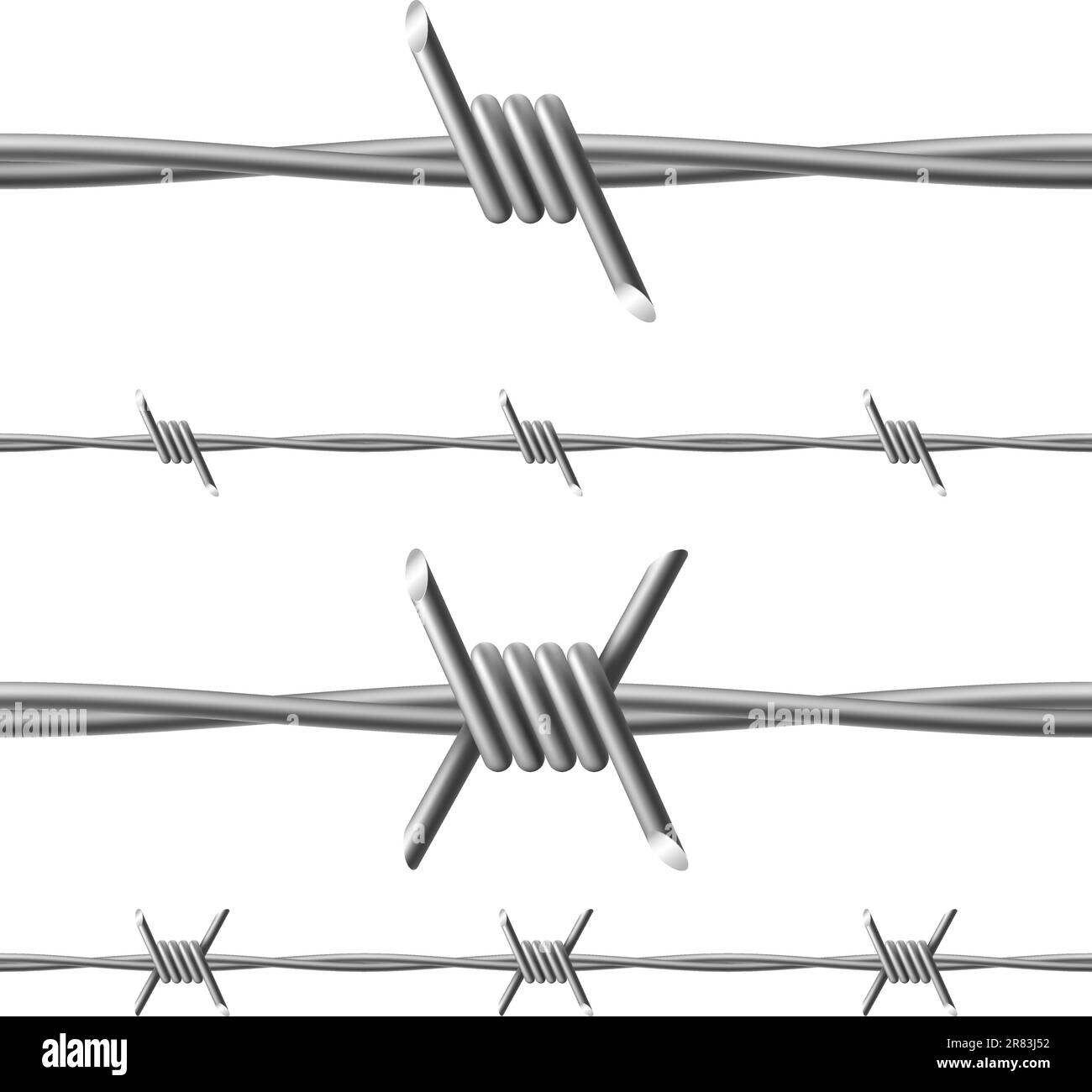 Barbed wire. Illustration on white background for design Stock Vector ...