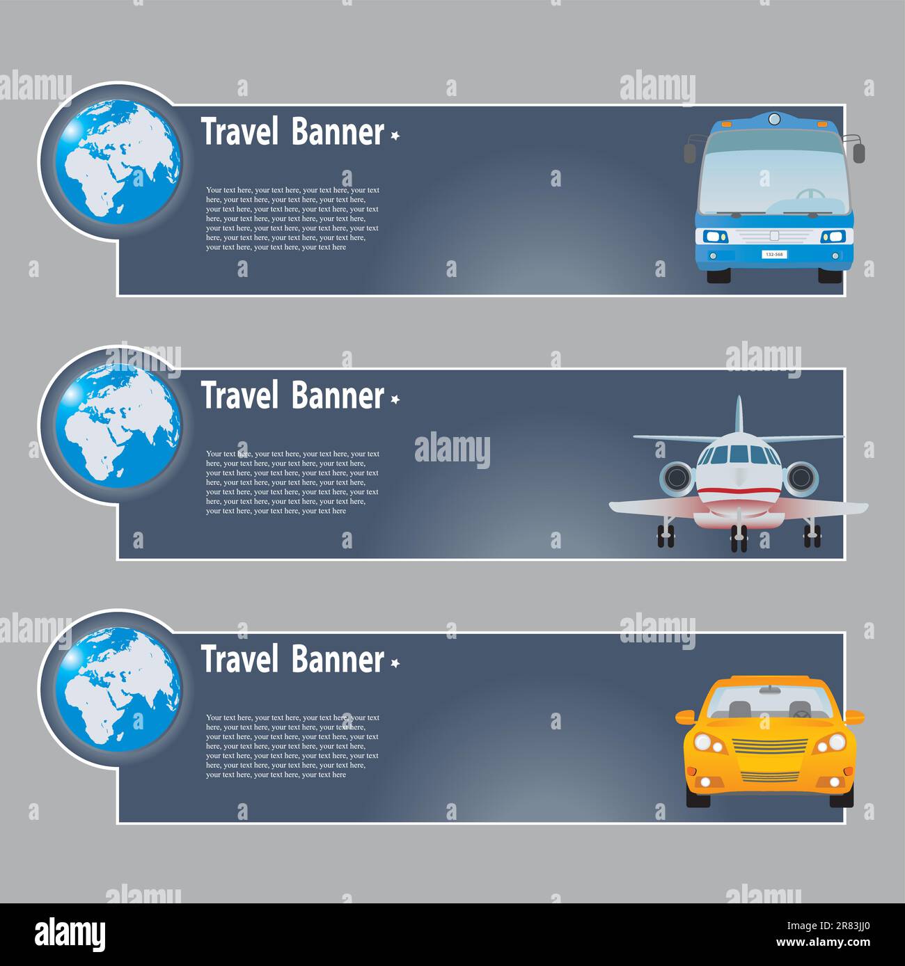 Travel banners. Vector set for you design Stock Vector Image & Art - Alamy