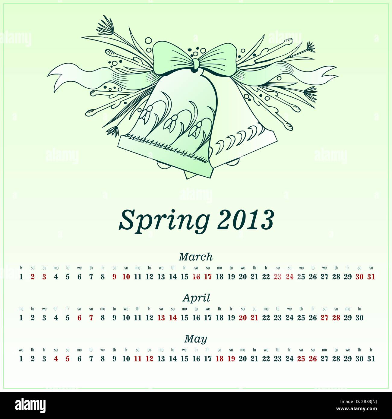 Spring date Stock Vector Images - Alamy