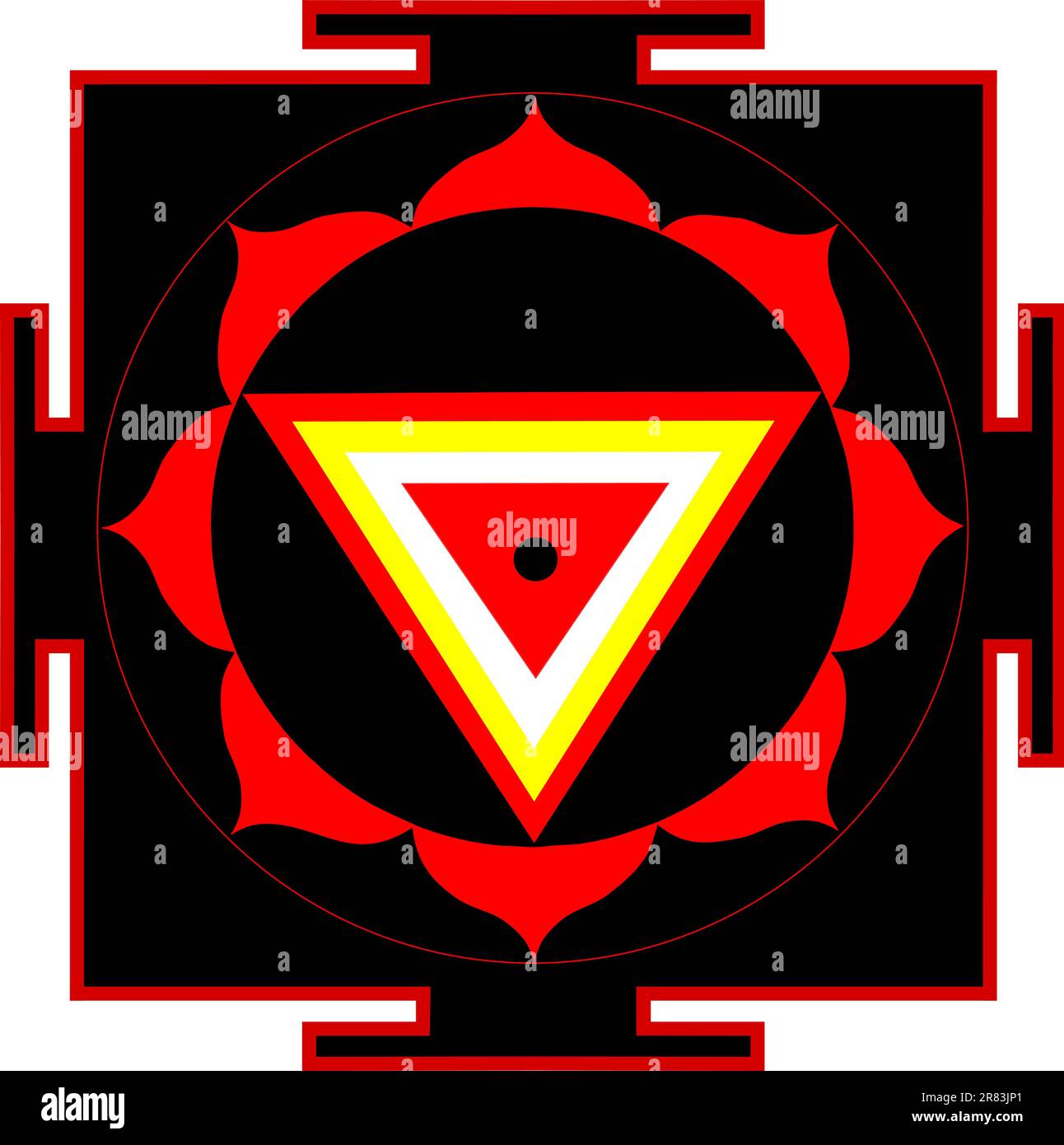 Sacred yantra of Shrimati Kali Stock Vector Image & Art - Alamy