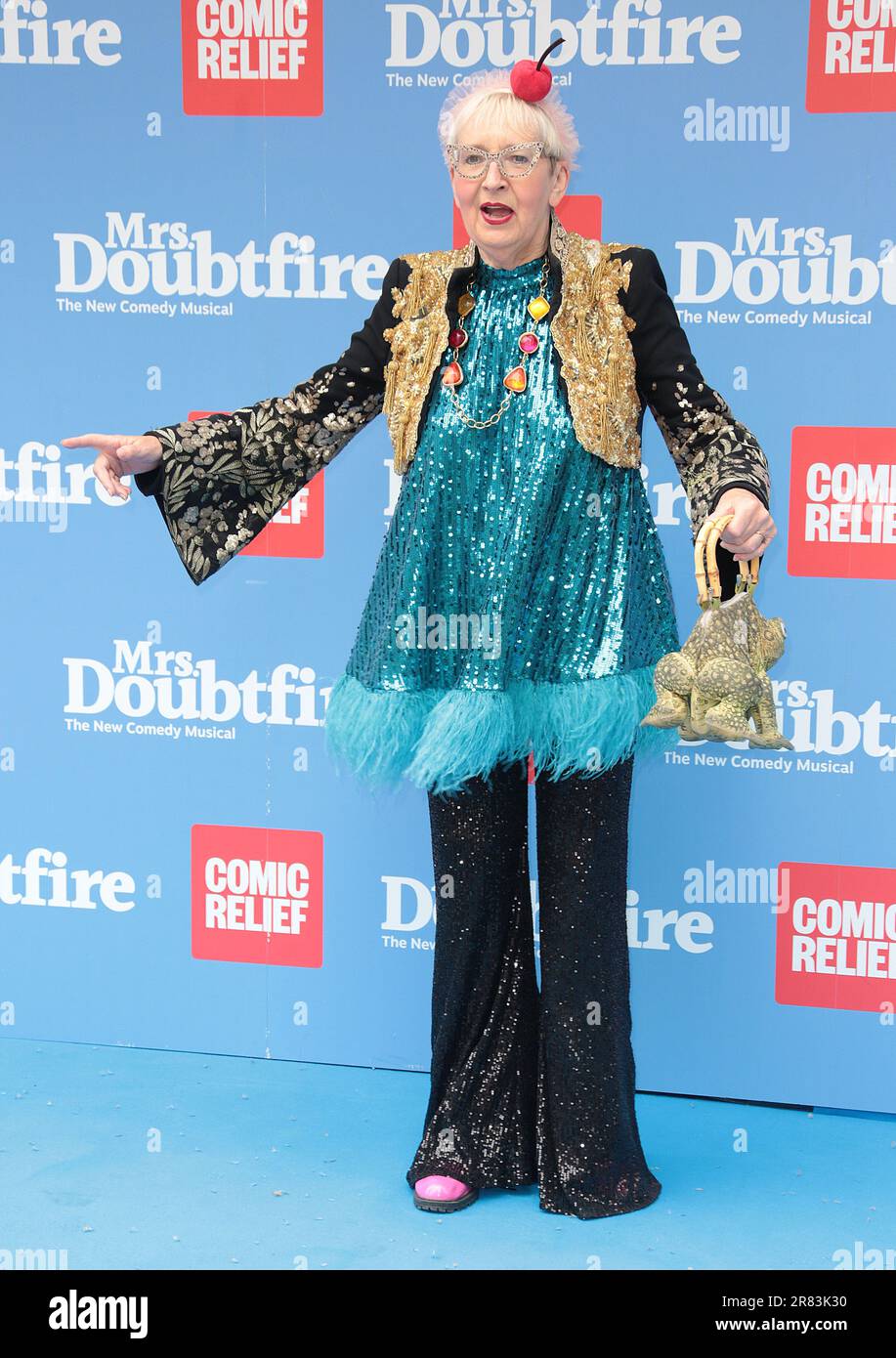 Jun 18, 2023 - London, England, UK - Su Pollard attending Mrs Doubtfire ...