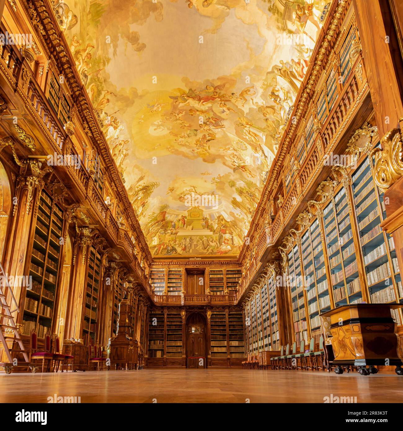 Strahov Monastery Library in Prague, Czech Republic Stock Photo - Alamy