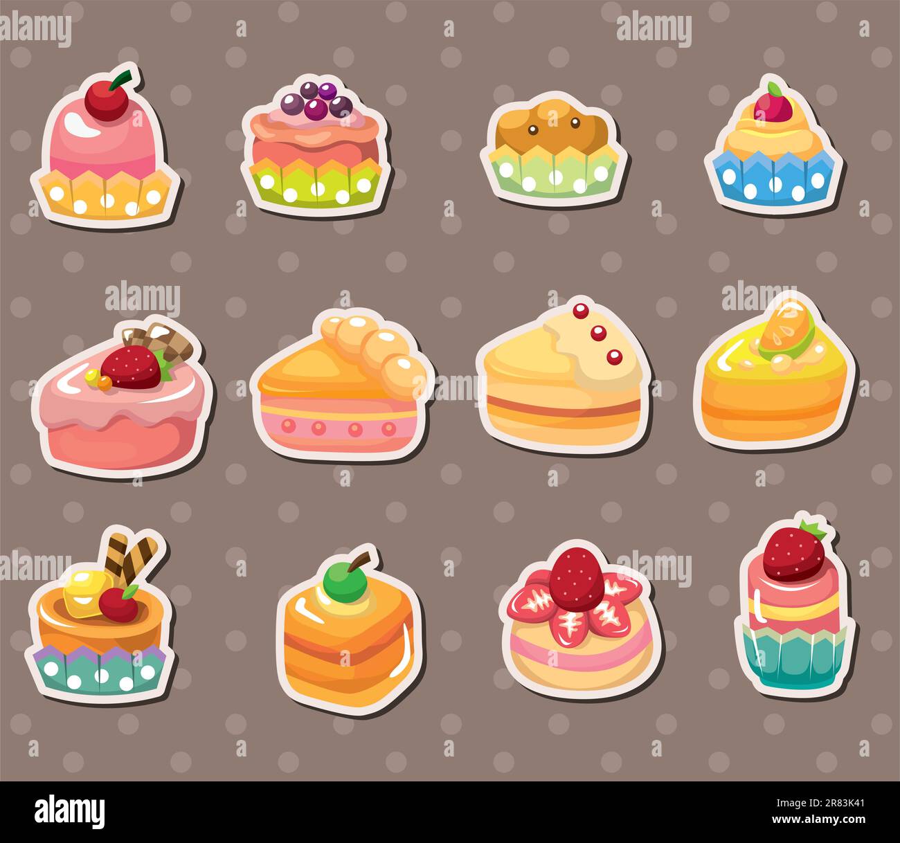 Ice cake Stock Vector Images - Alamy