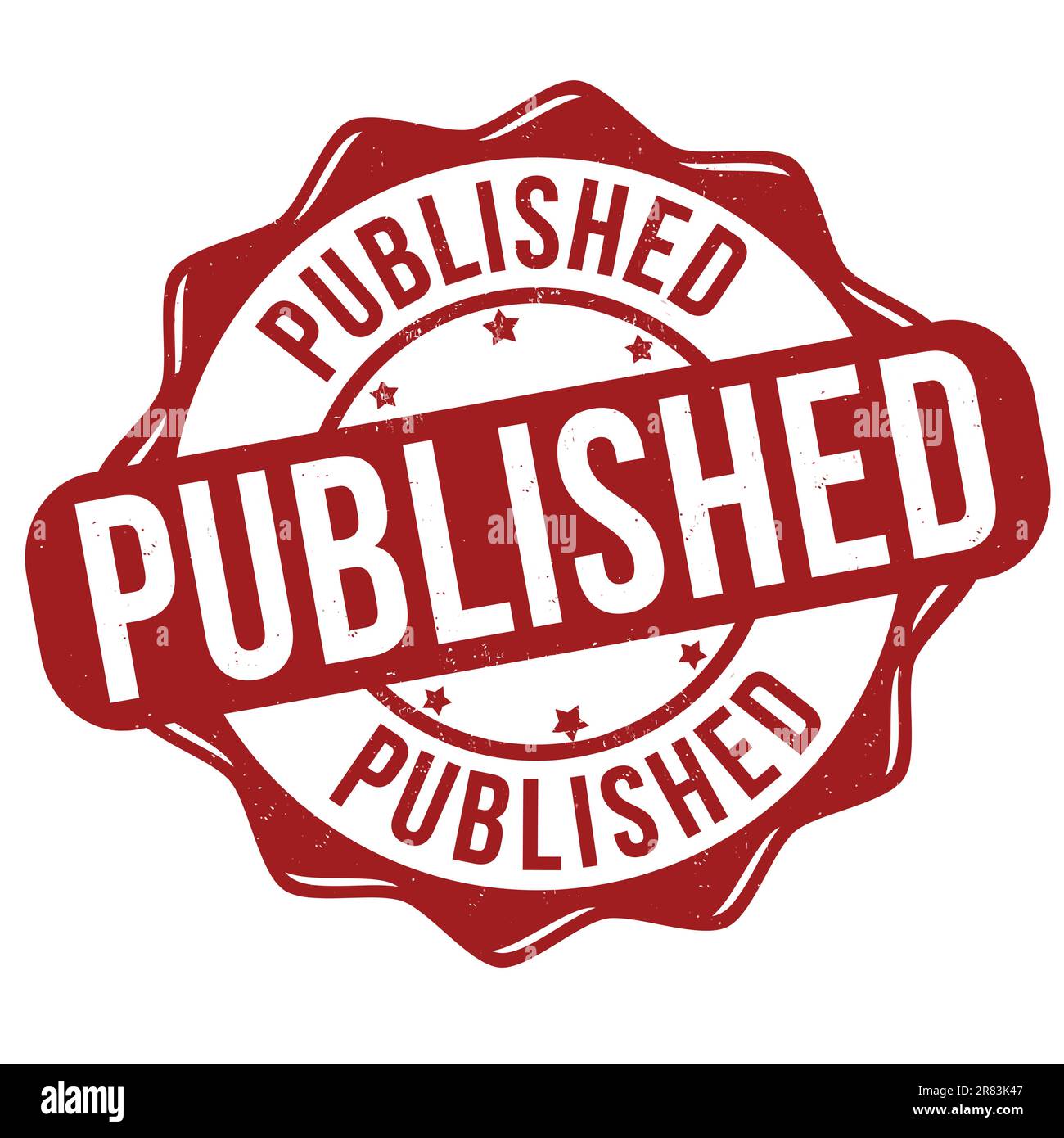 Published grunge rubber stamp on white background, vector illustration ...