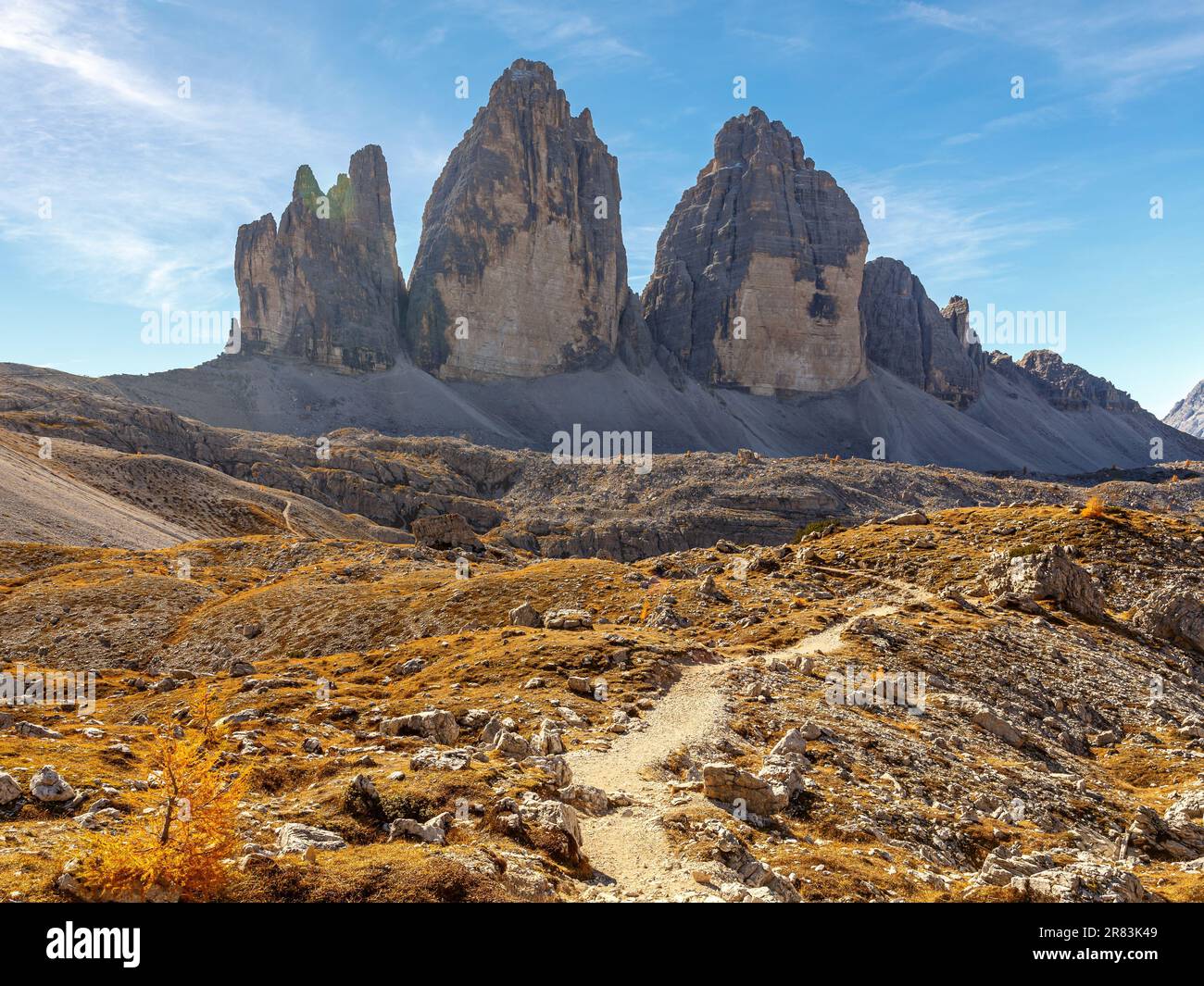 An aerial view of mountain range in Italian Dolomites Stock Photo - Alamy