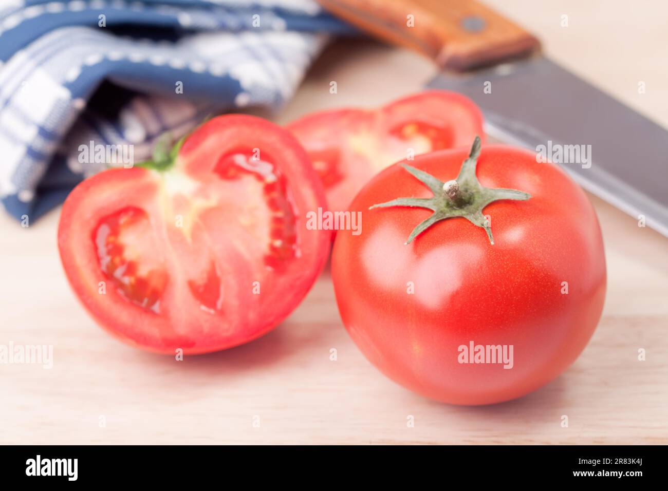 fresh tomato on white background Stock Photo - Alamy
