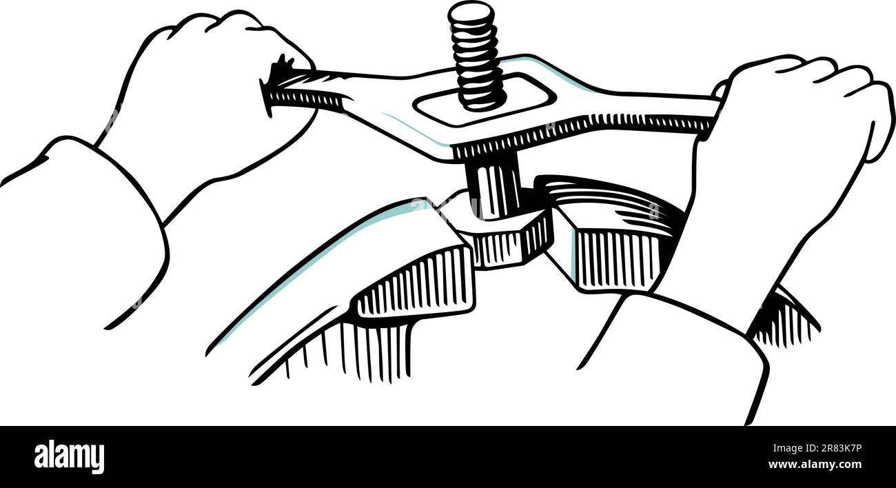 Hand threading tool Stock Vector Images - Alamy