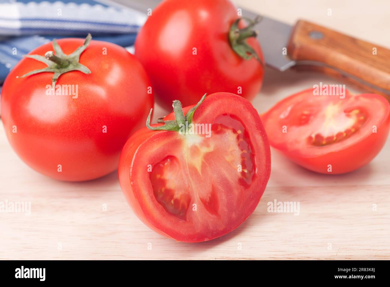 fresh tomato on white background Stock Photo - Alamy