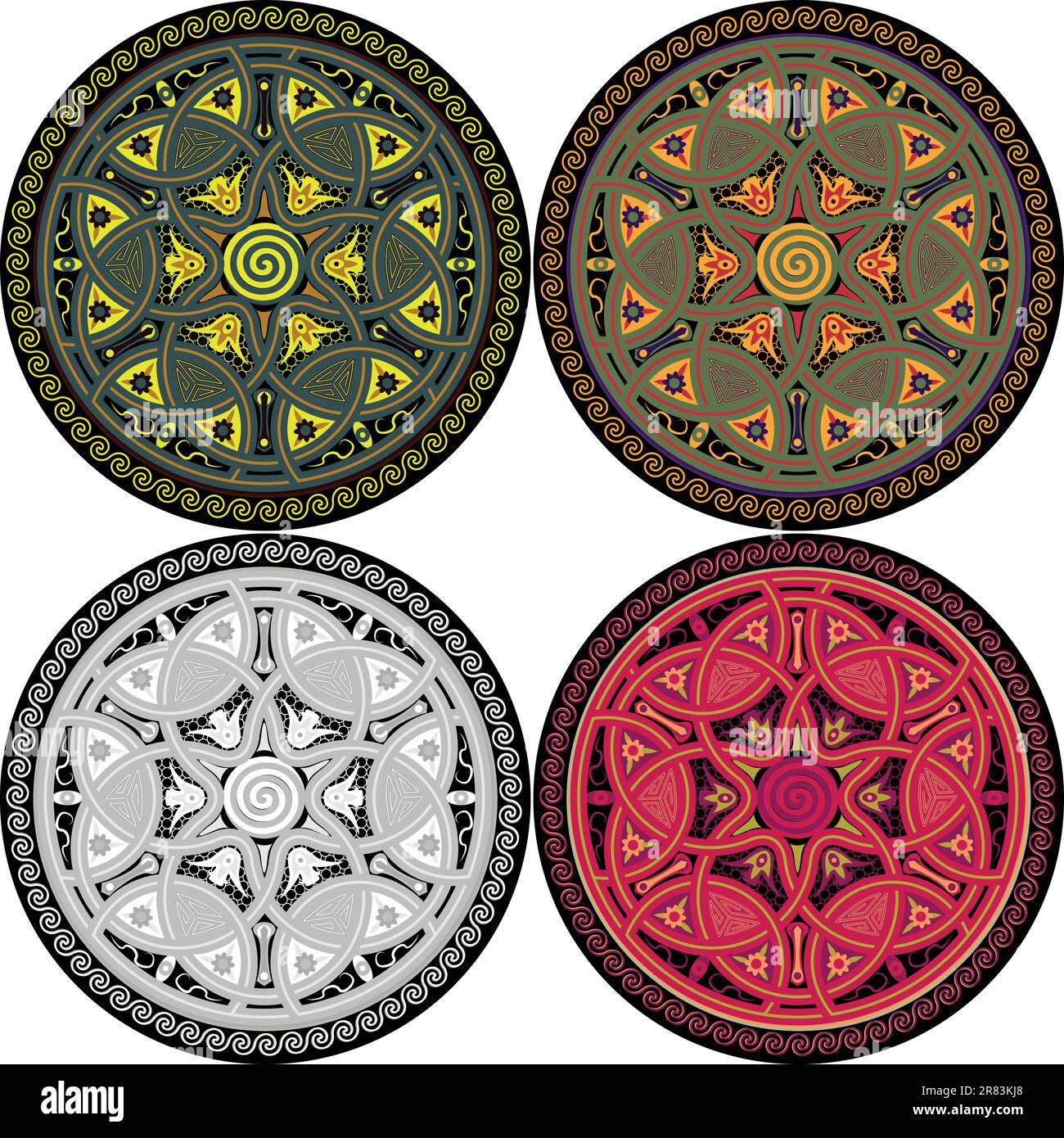 Plate with national Arabian patterns for design in a vector Stock ...