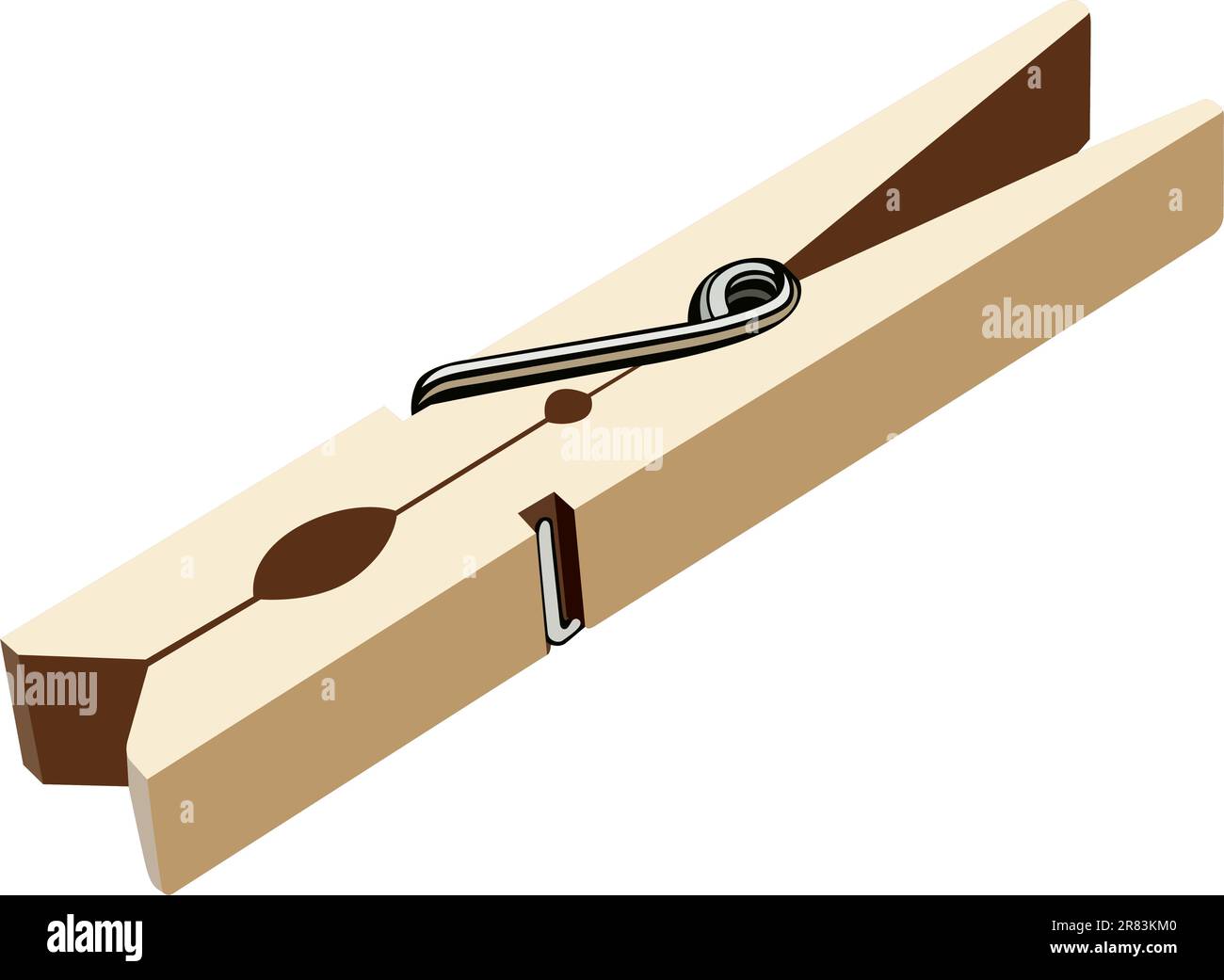 Clothers peg on white background Stock Vector Image & Art - Alamy