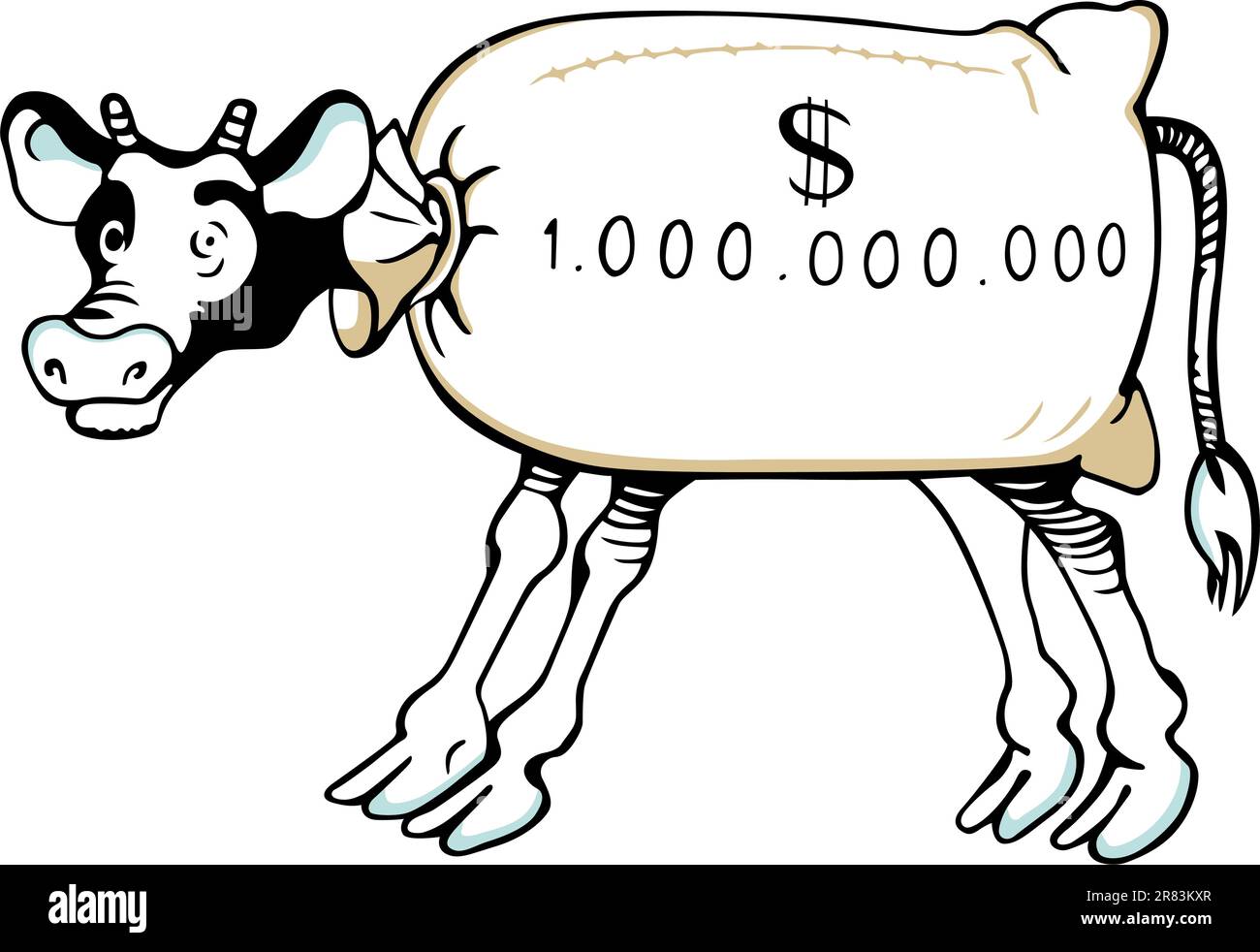 Cash cow on white background Stock Vector Image & Art - Alamy