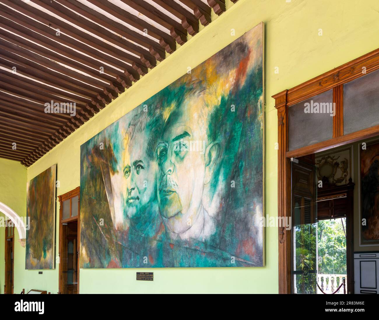 Painting of Agrarian Reform by Fernando Castro Pacheco, Palacio de ...