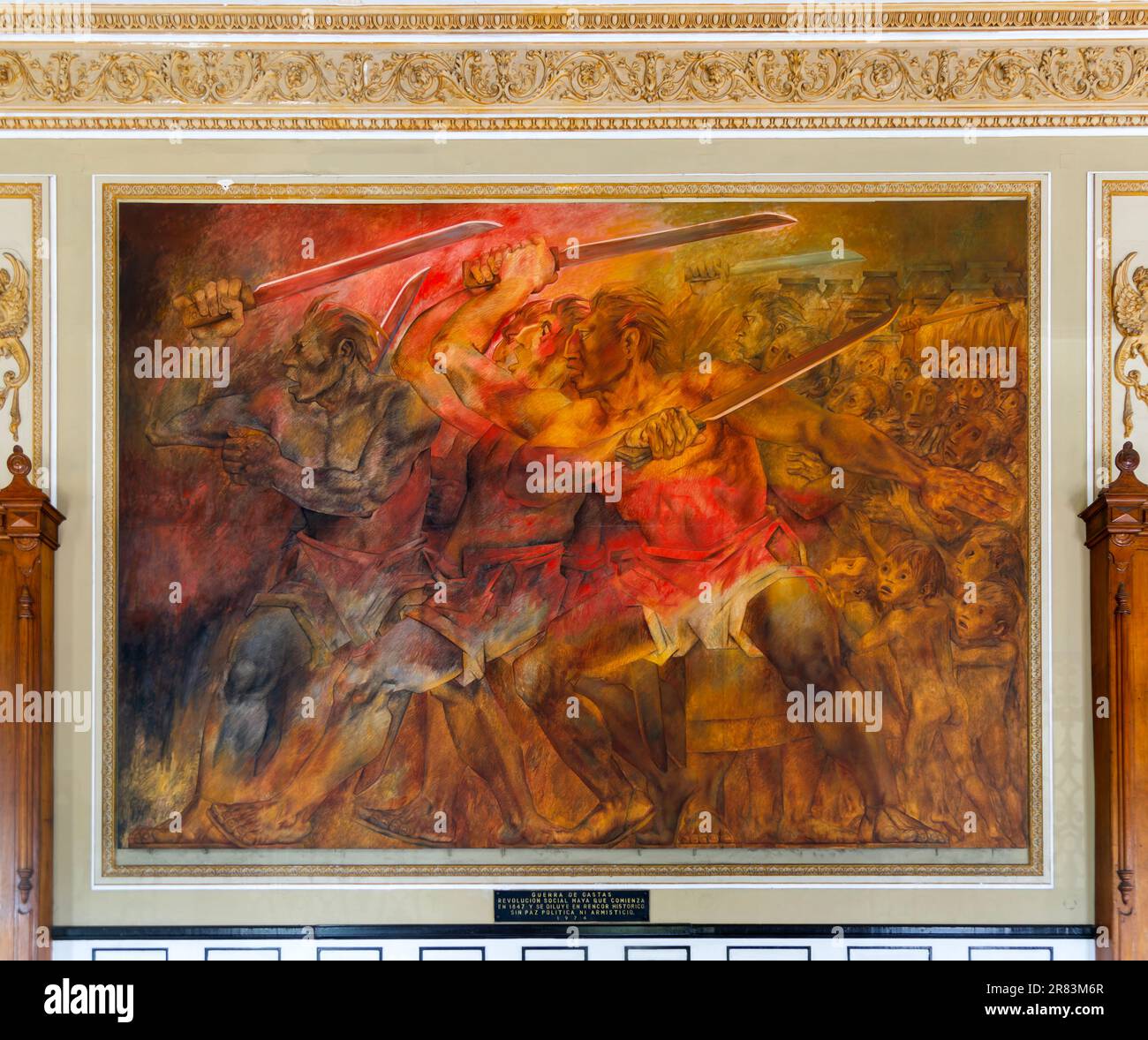 Painting 'Guerra de Castas', ' Caste Wars' by Fernando Castro Pacheco ...