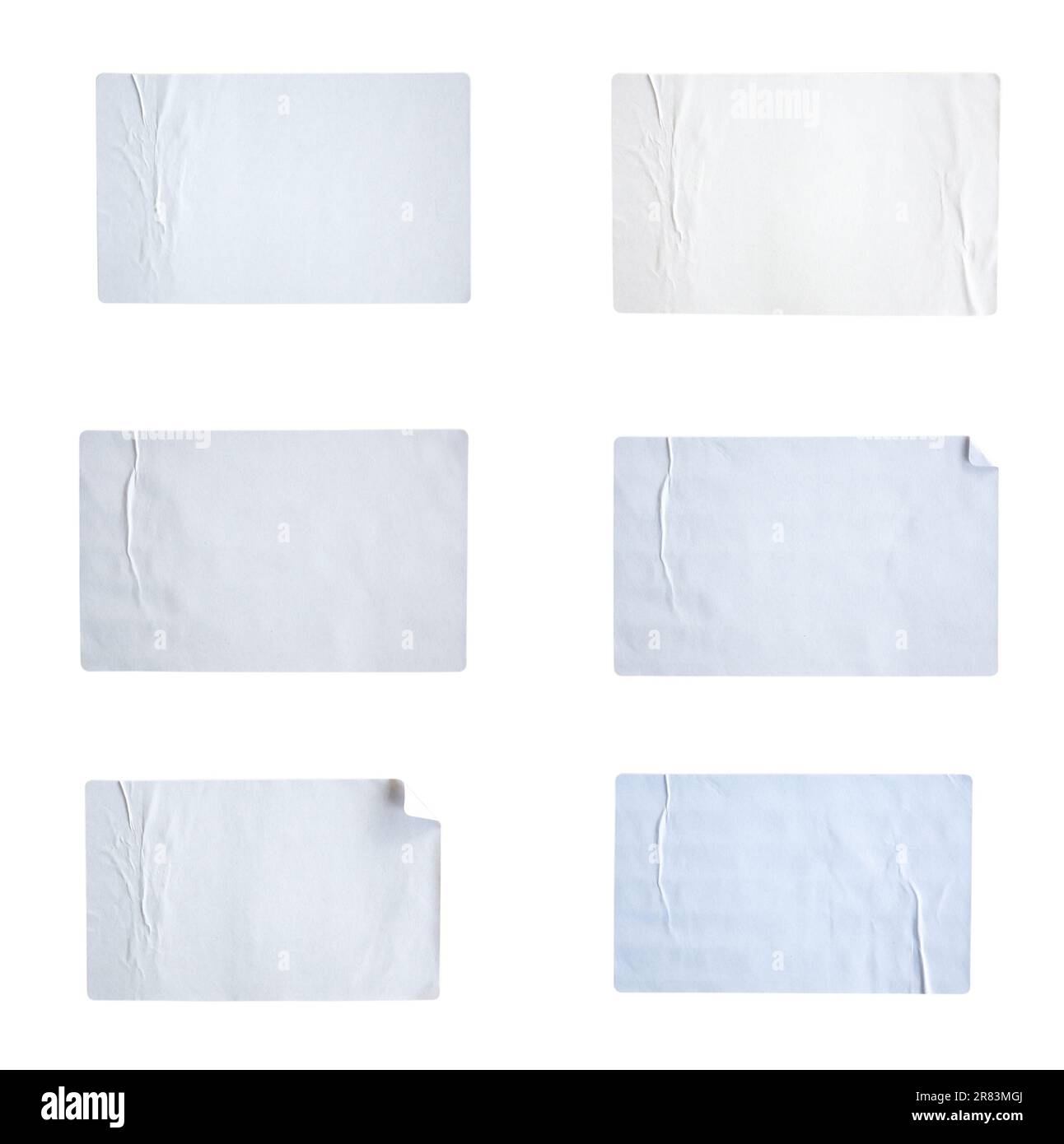 Stickers label isolated on white background Stock Photo - Alamy