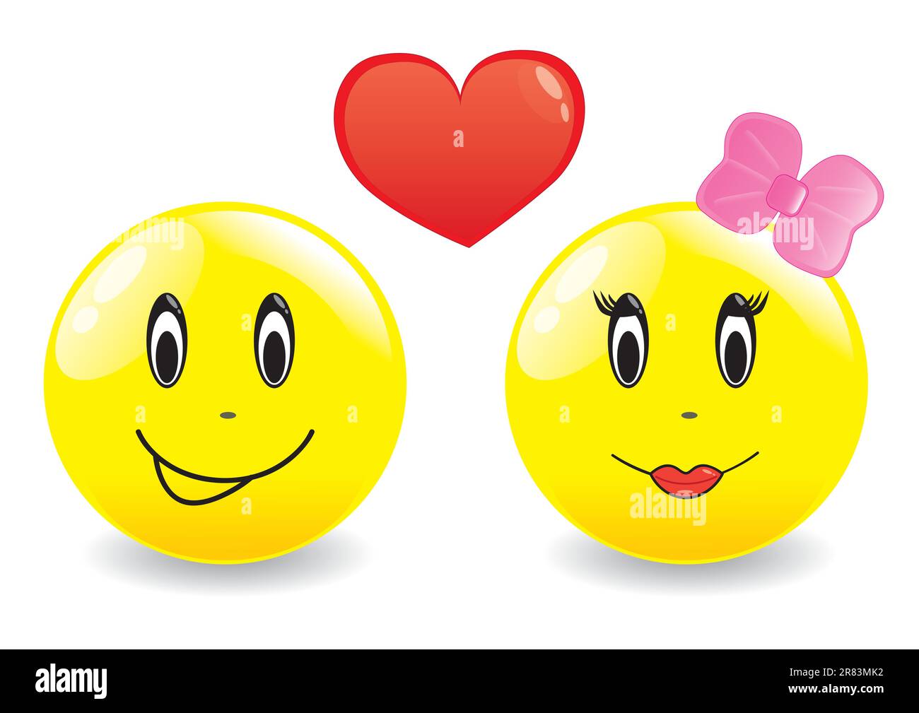 Positive boy girl in Stock Vector Images - Alamy