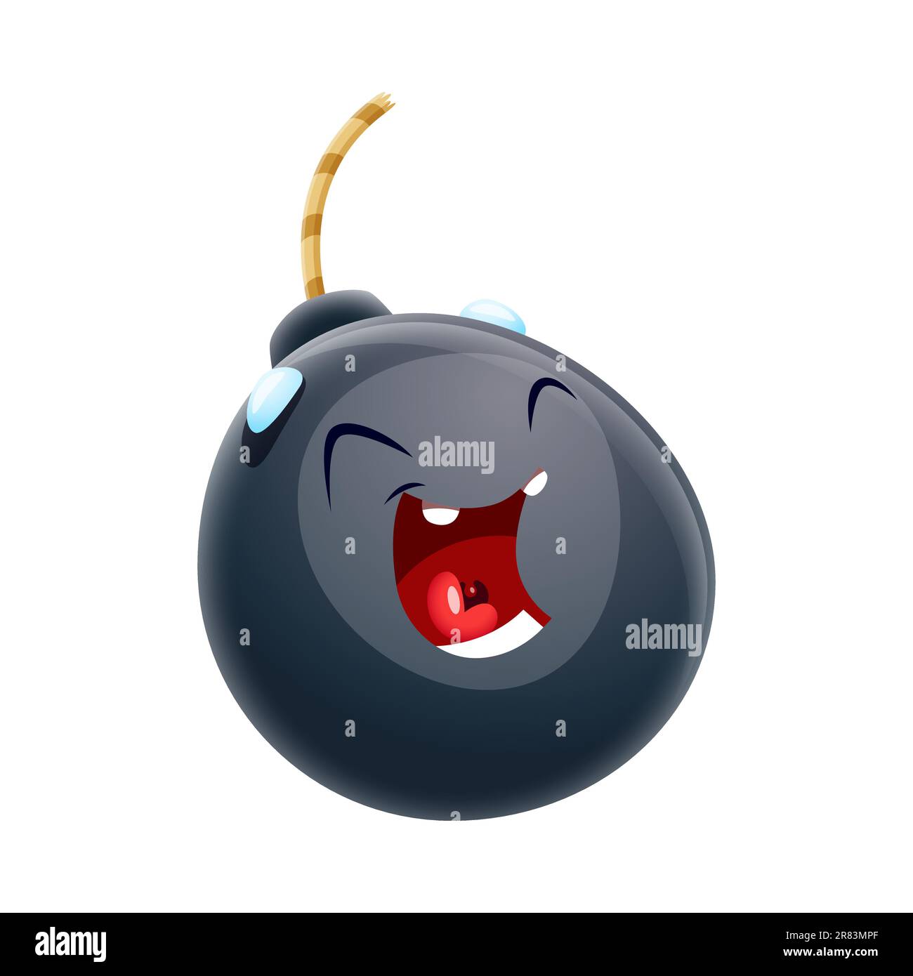 Bomb emoticon cartoon illustration hi-res stock photography and images ...