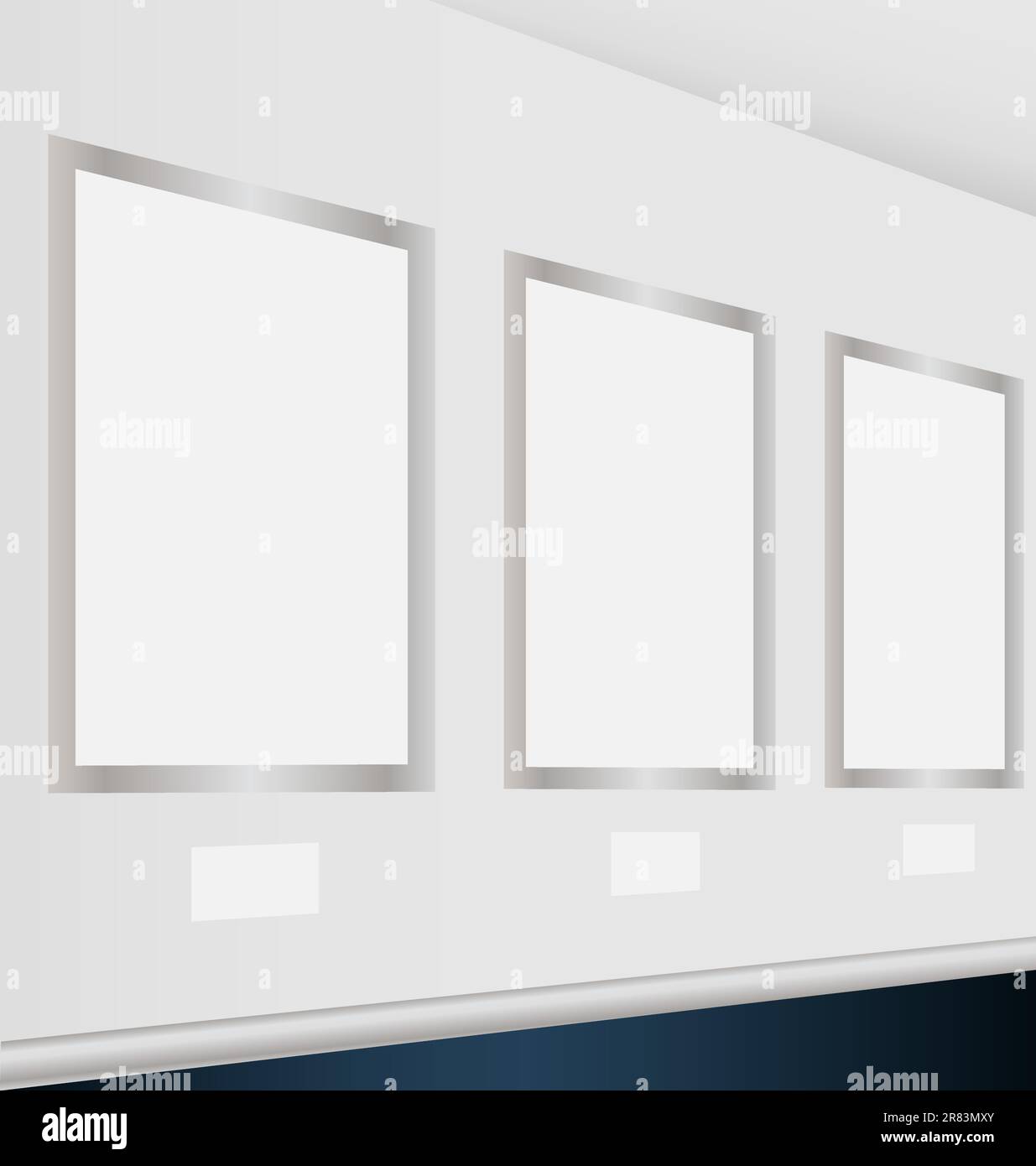 Empty art gallery Stock Vector Images - Alamy