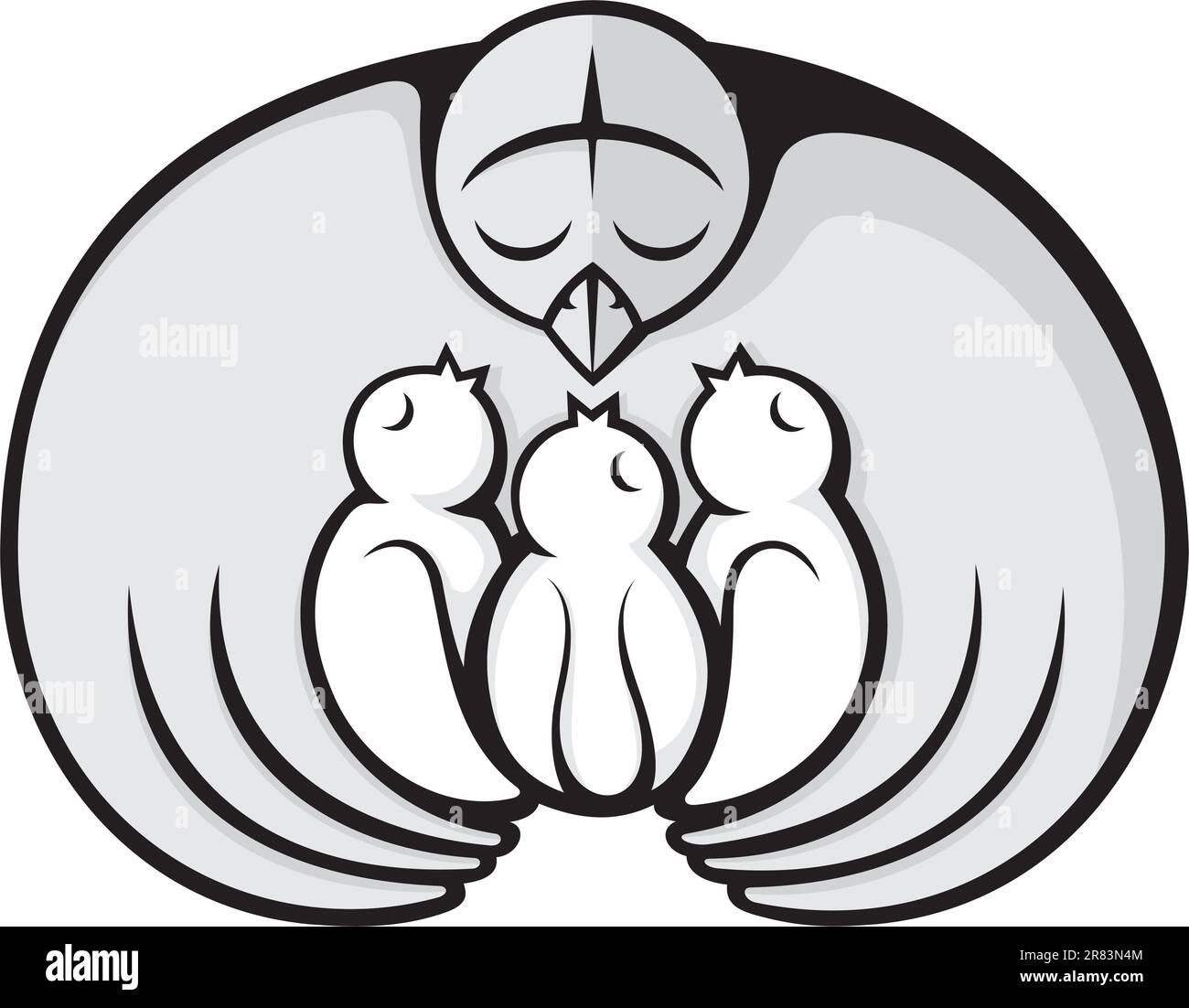 Nesting parent Stock Vector Images - Alamy
