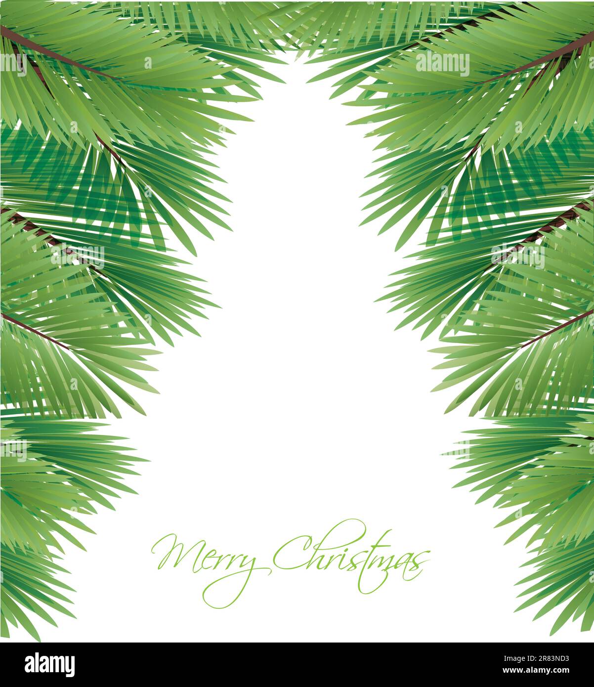 Fir branches beautiful christmas Stock Vector Images - Alamy