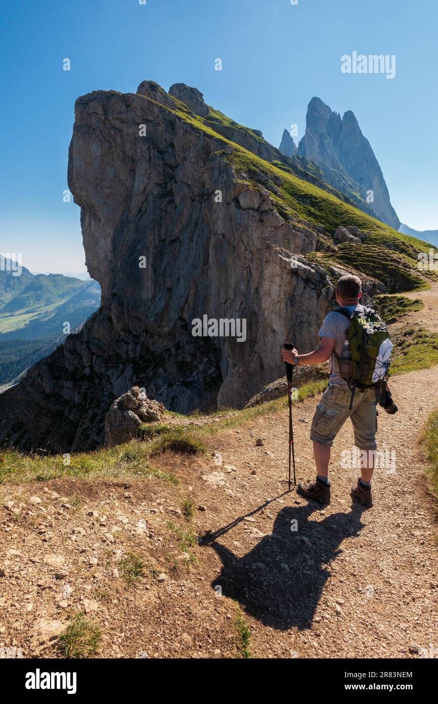 Views from Seceda over the Odle mountains Stock Photo - Alamy
