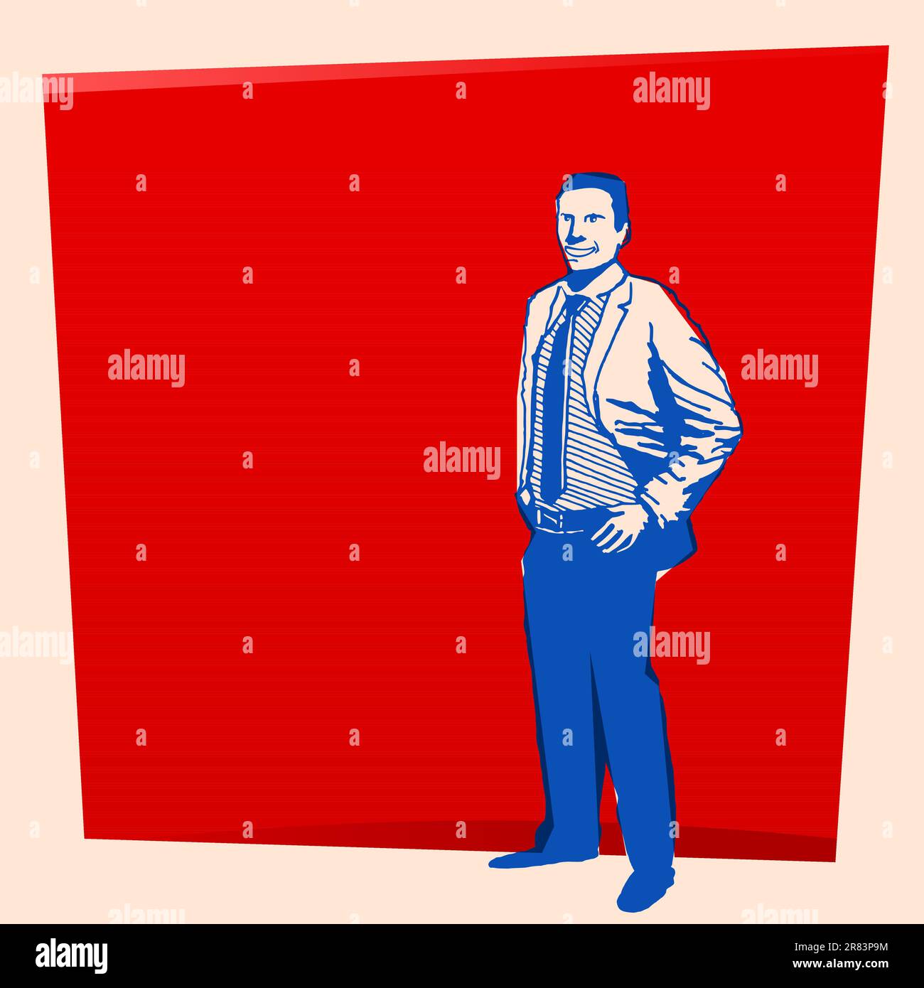 Blue 60s shirt Stock Vector Images - Alamy