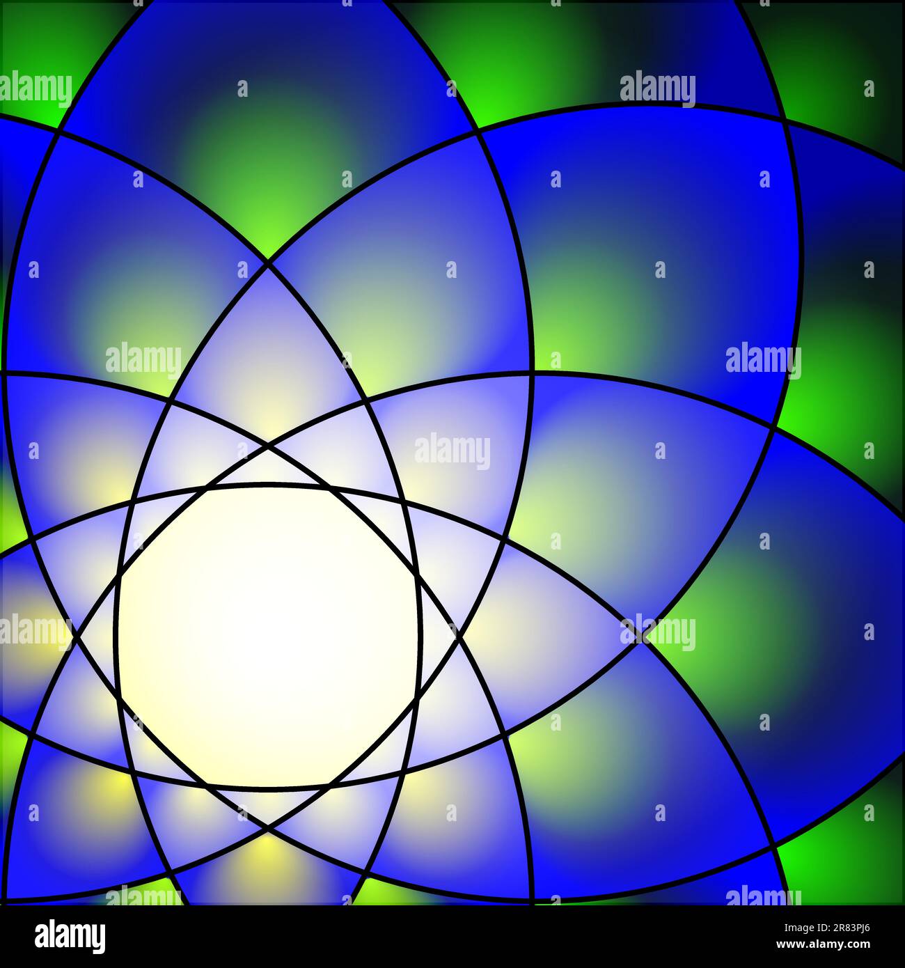 Stained glass in chapel Stock Vector Images - Alamy