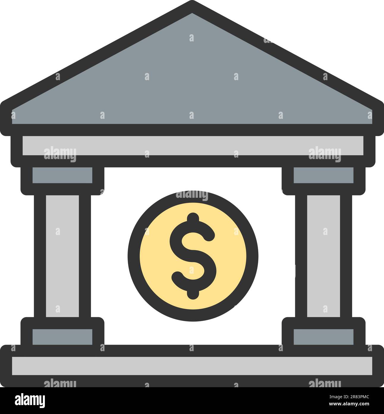 Bank icon vector image Stock Vector Image & Art - Alamy
