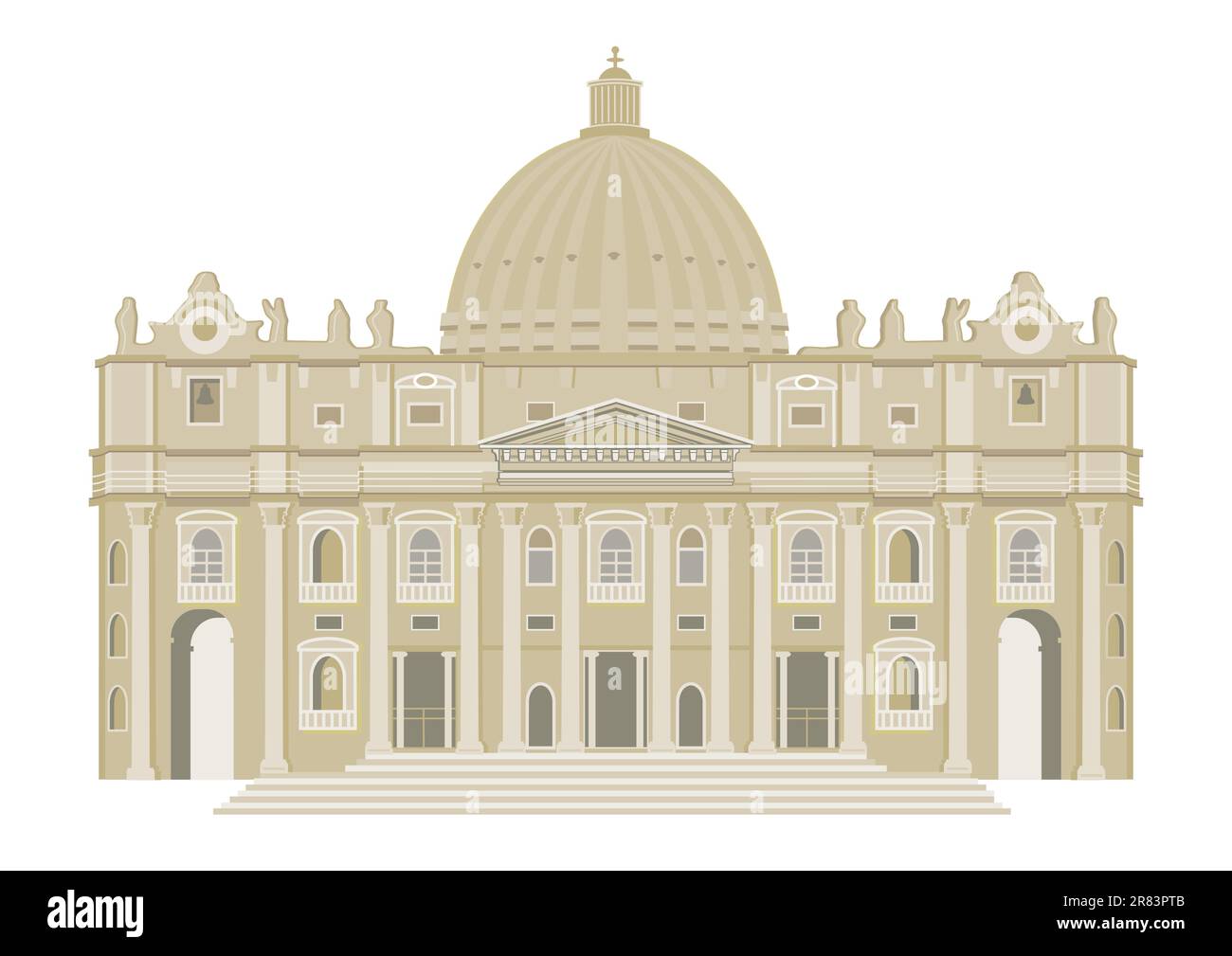 St Peter s Basilica, Vatican Stock Vector Image & Art - Alamy