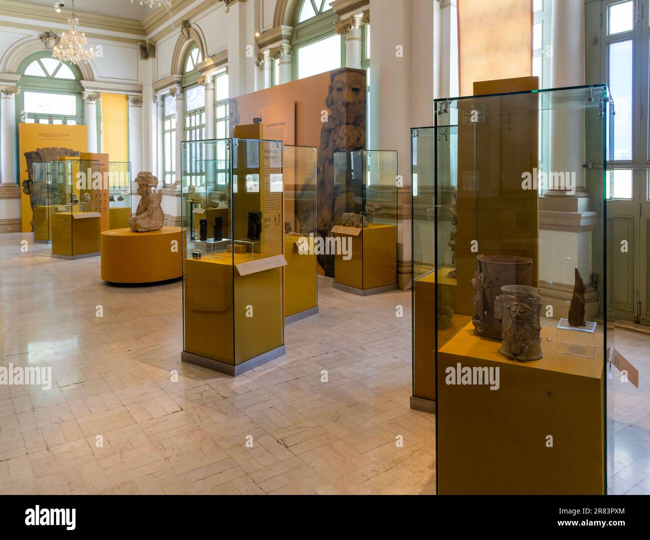 Archaeology exhibition inside Palacio Canton palace anthropology museum ...