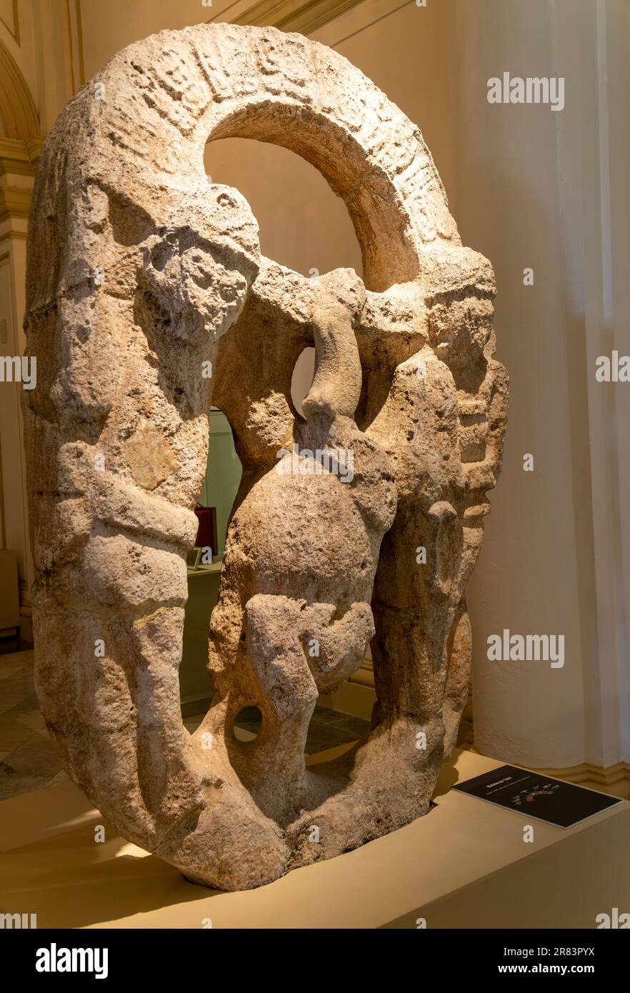 La Estela de Tabi stelae inside Palacio Canton palace anthropology ...
