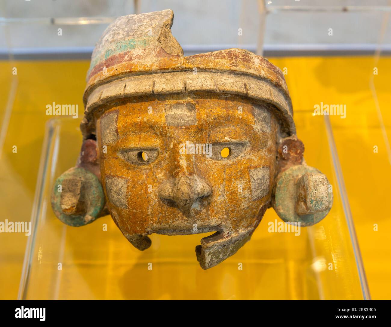 'Idolos' exhibition anthropomorphic figure, Palacio Canton palace ...