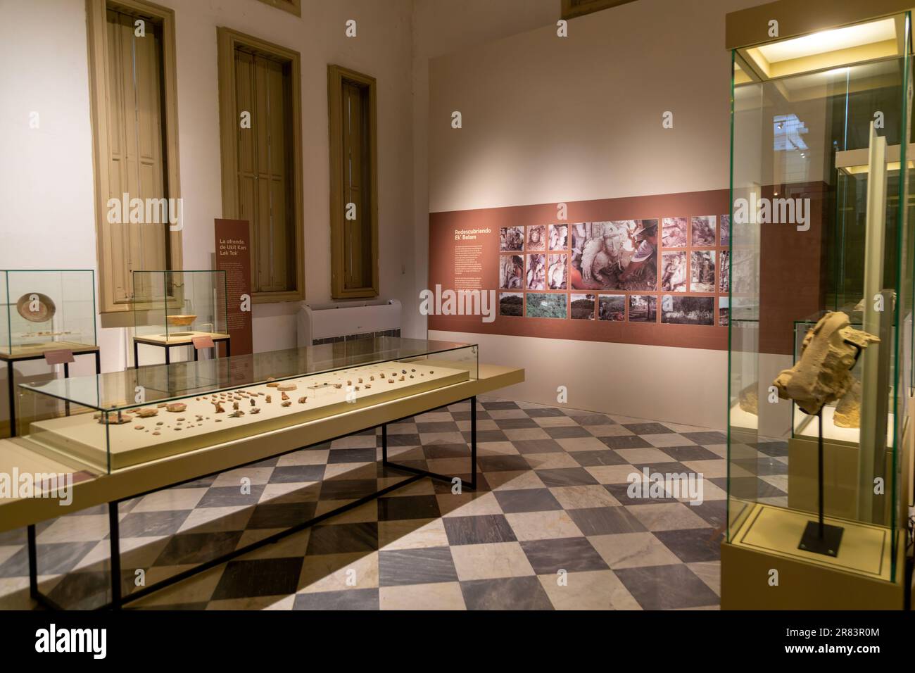 Archaeology exhibition inside Palacio Canton palace anthropology museum ...