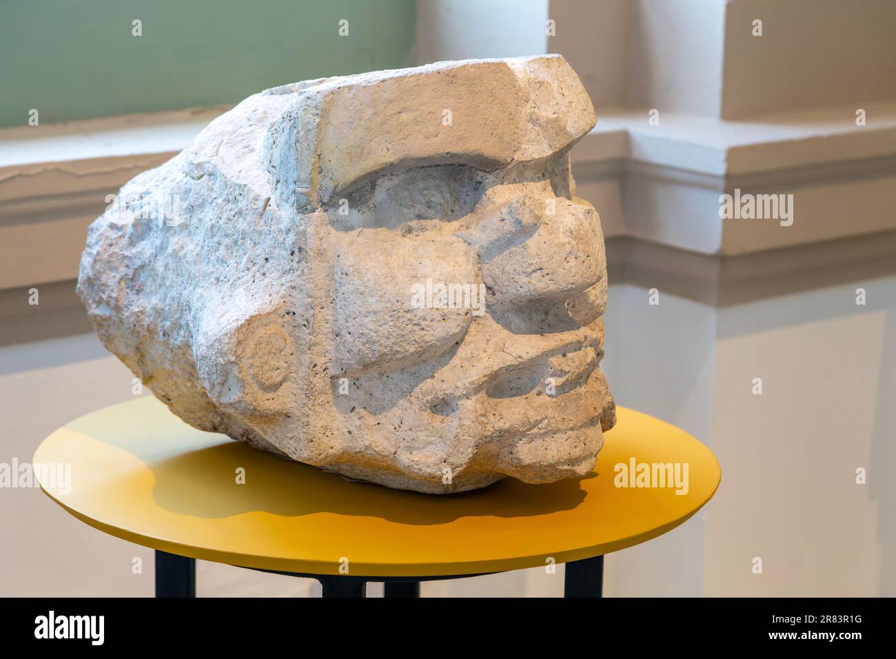 'Idolos' exhibition anthropomorphic figure, Palacio Canton palace ...