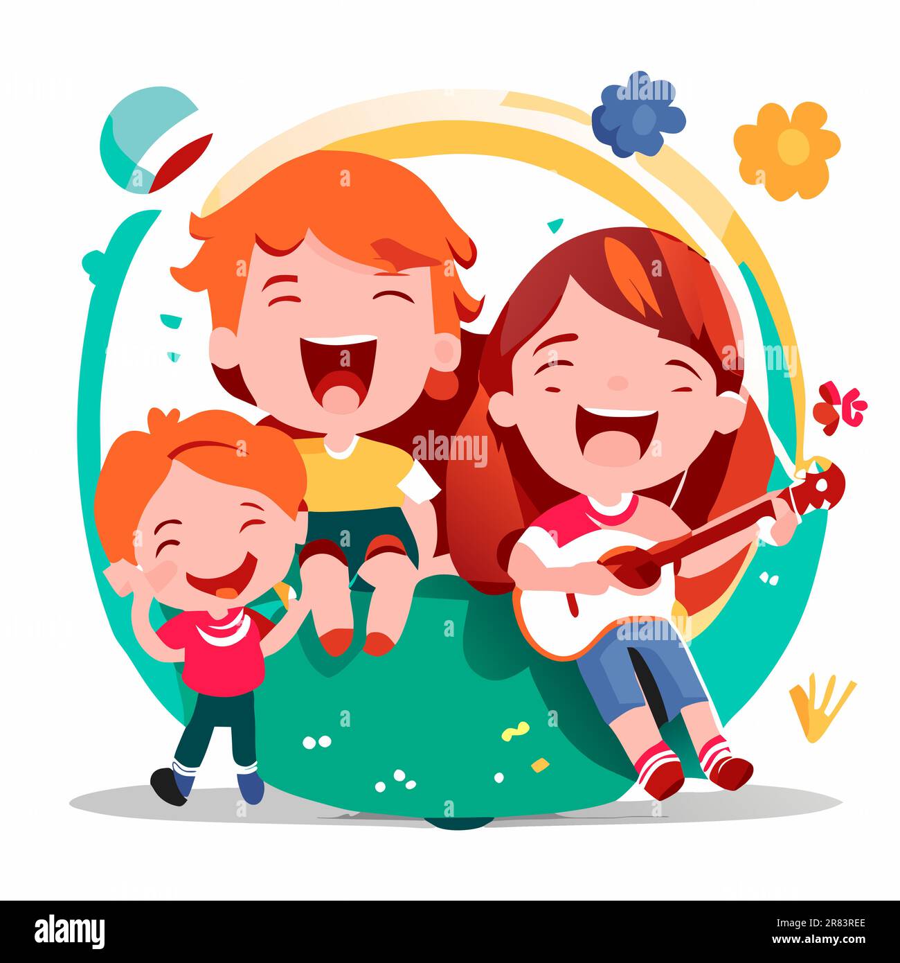 Group of school kids, group of happiness children Stock Vector Image ...