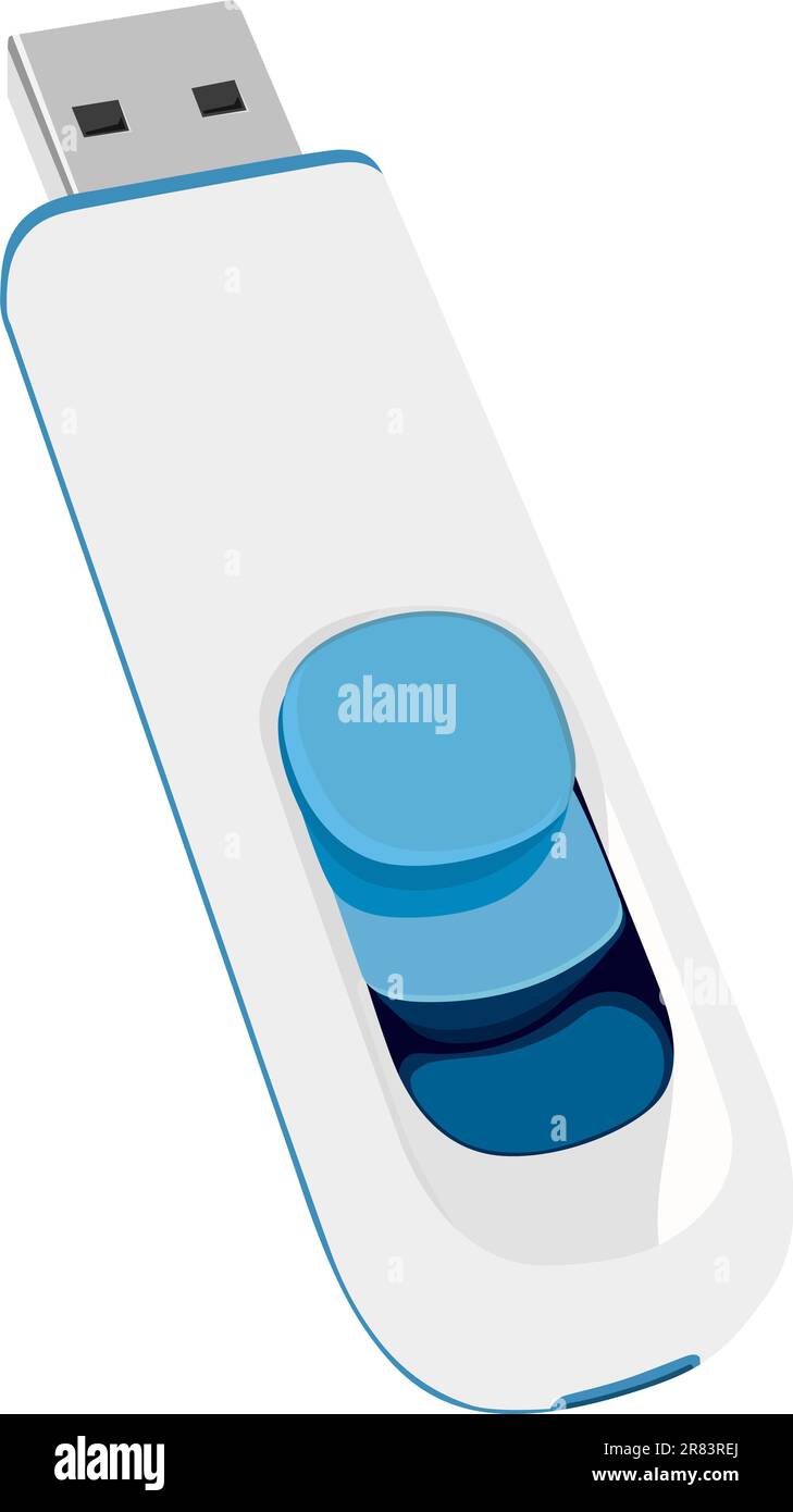 USB flash drive isolated on white background Stock Vector Image & Art ...