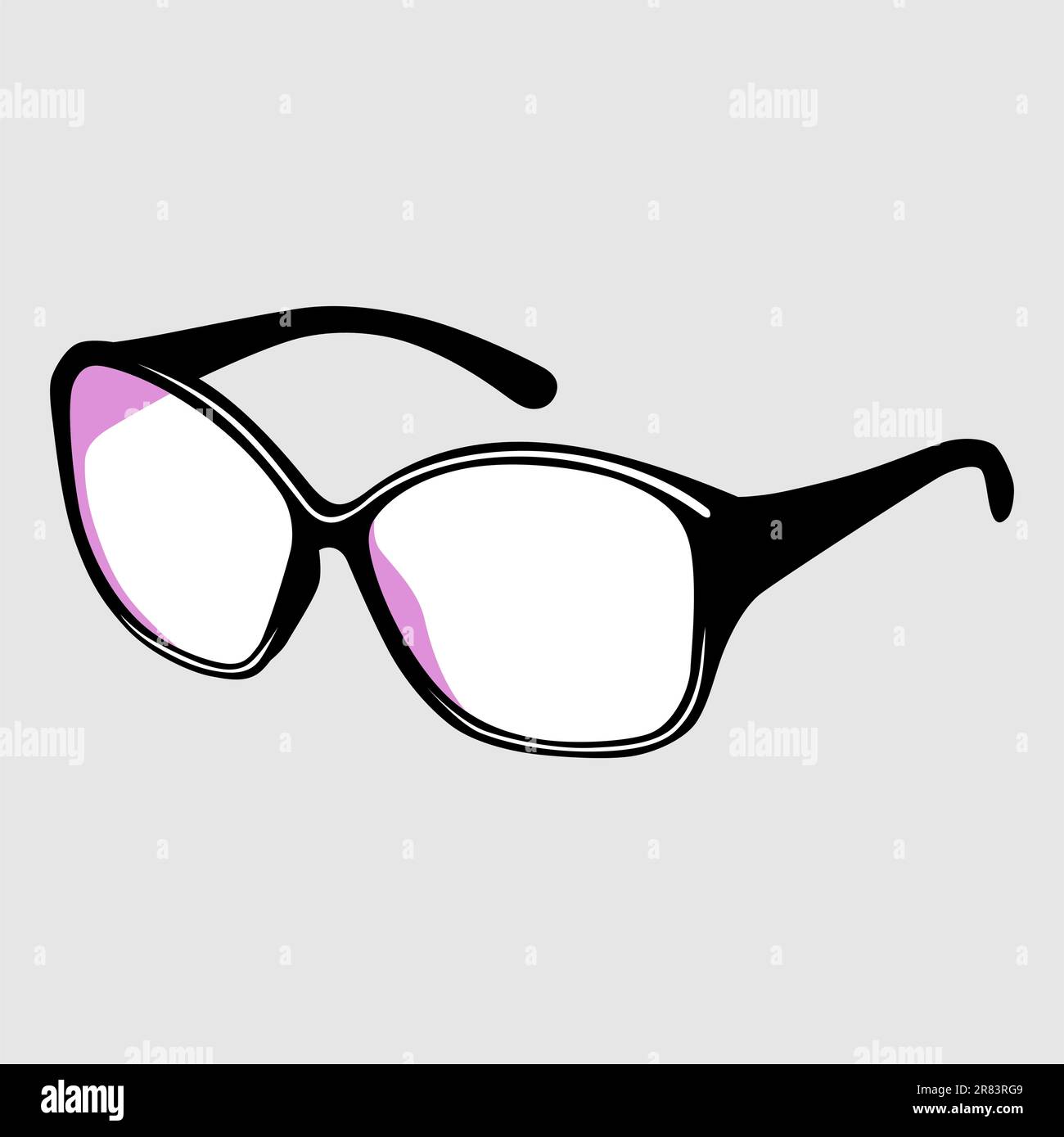 Eyeglasses on light grey background Stock Vector Image & Art - Alamy