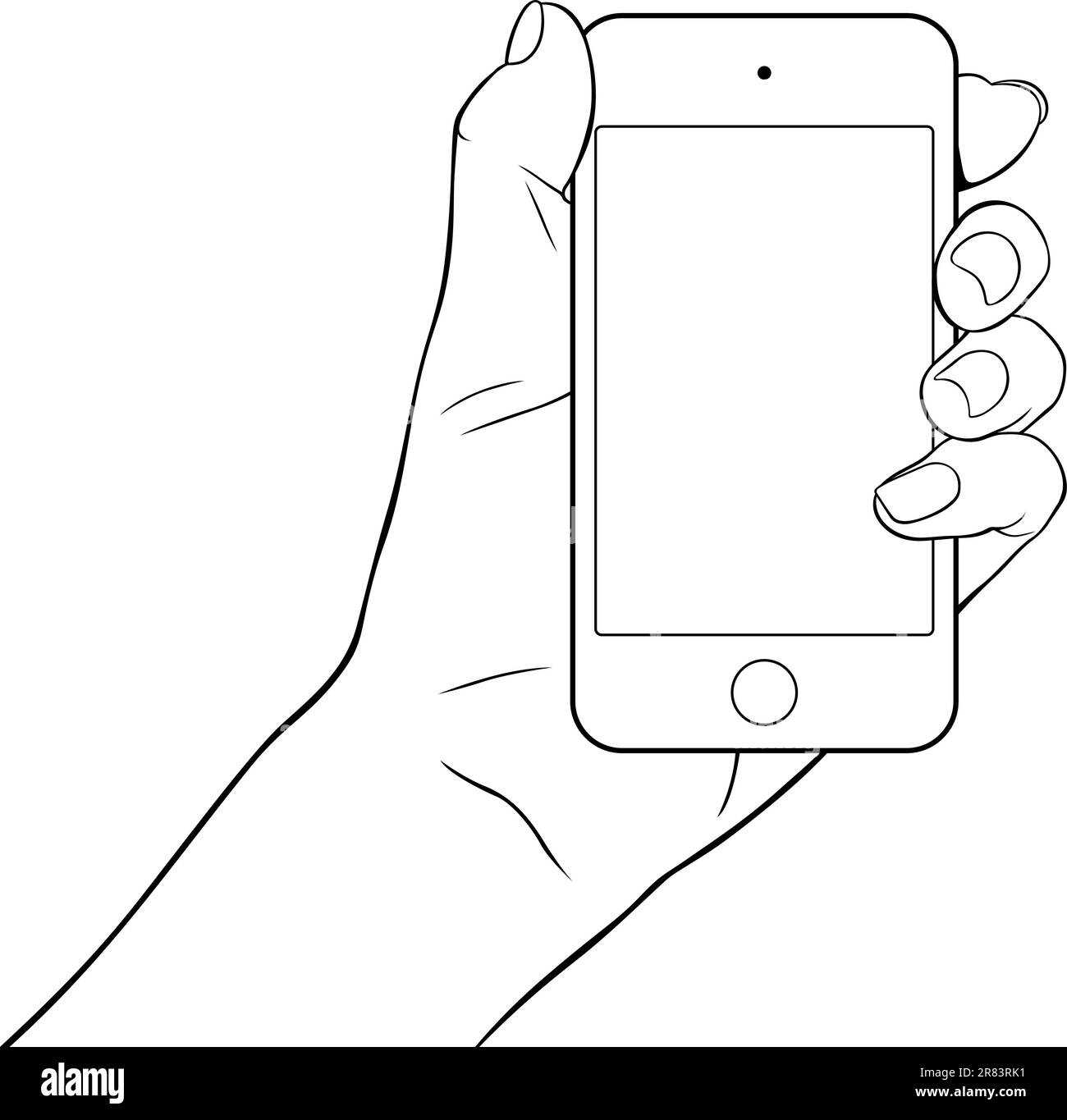 Hand holding digital tablet Black and White Stock Photos & Images - Alamy