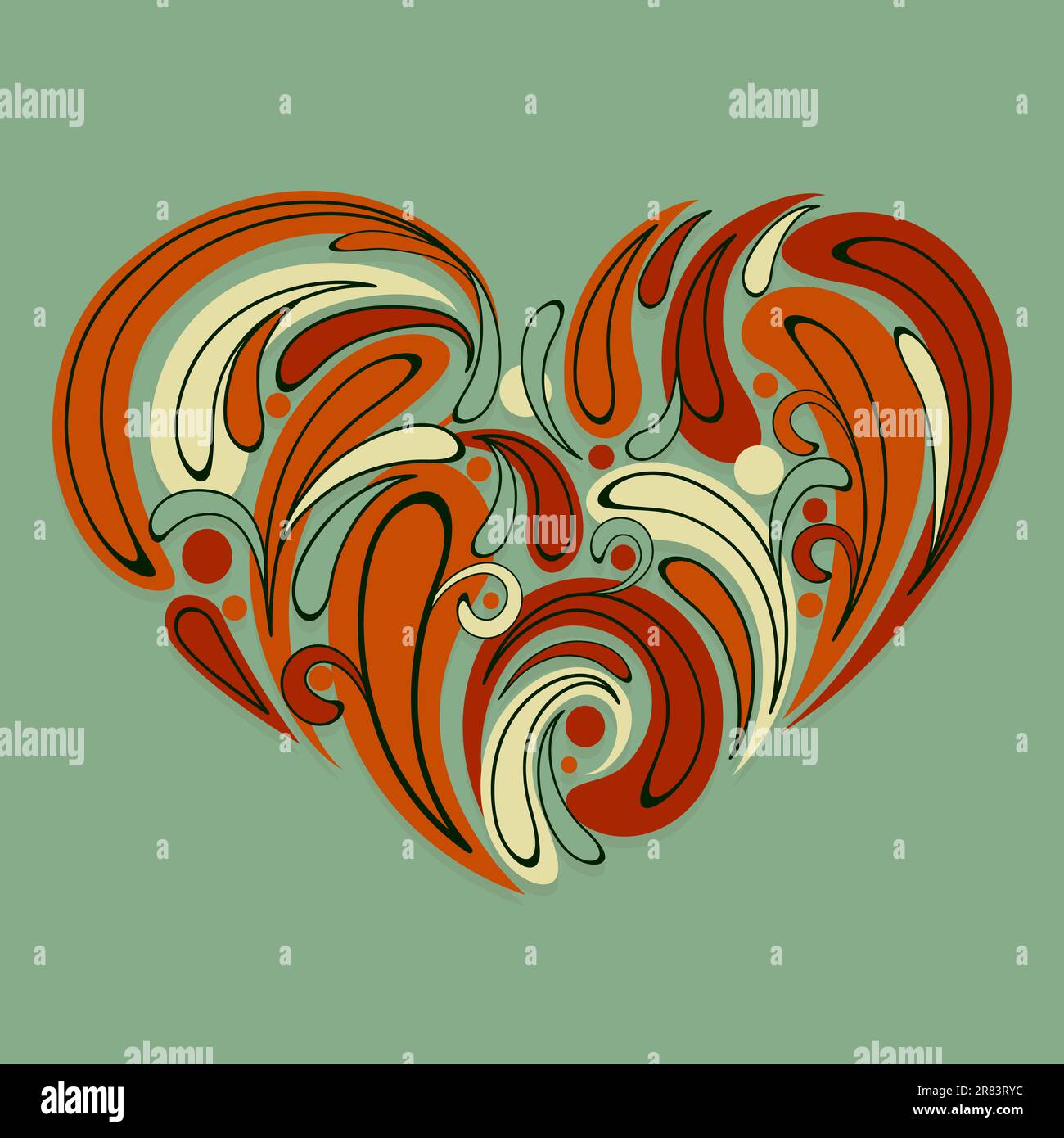 vector stylized heart, eps8 Stock Vector Image & Art - Alamy