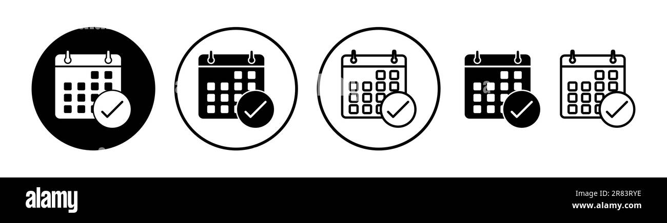 calendar icon vector. Calender symbol Stock Vector Image & Art - Alamy
