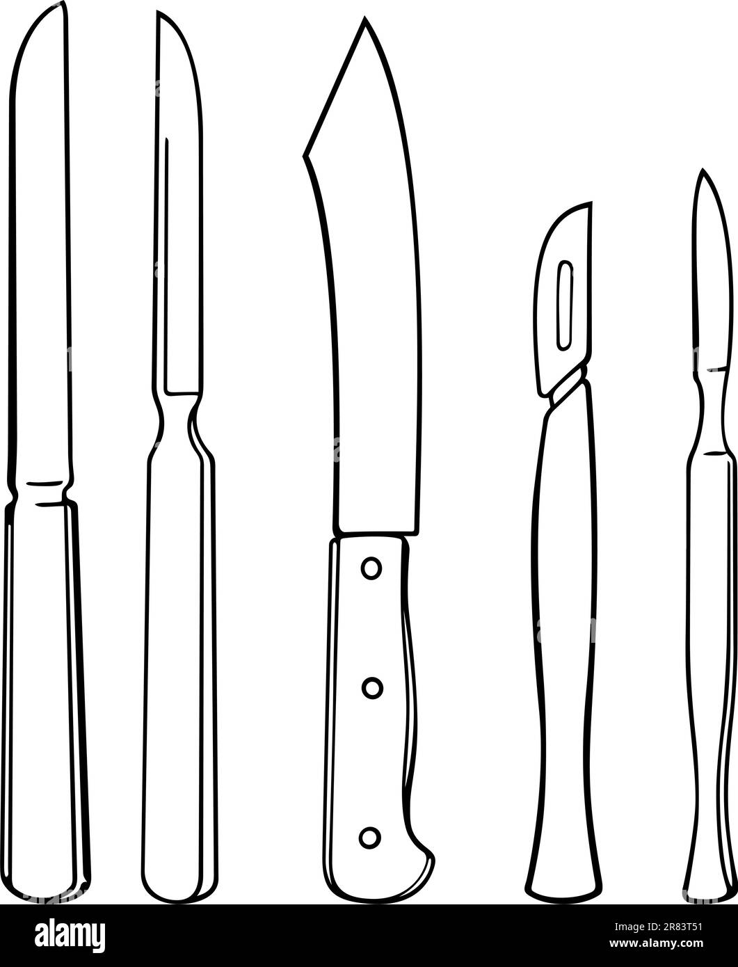 Surgical Instruments On White Background Stock Vector Image And Art Alamy