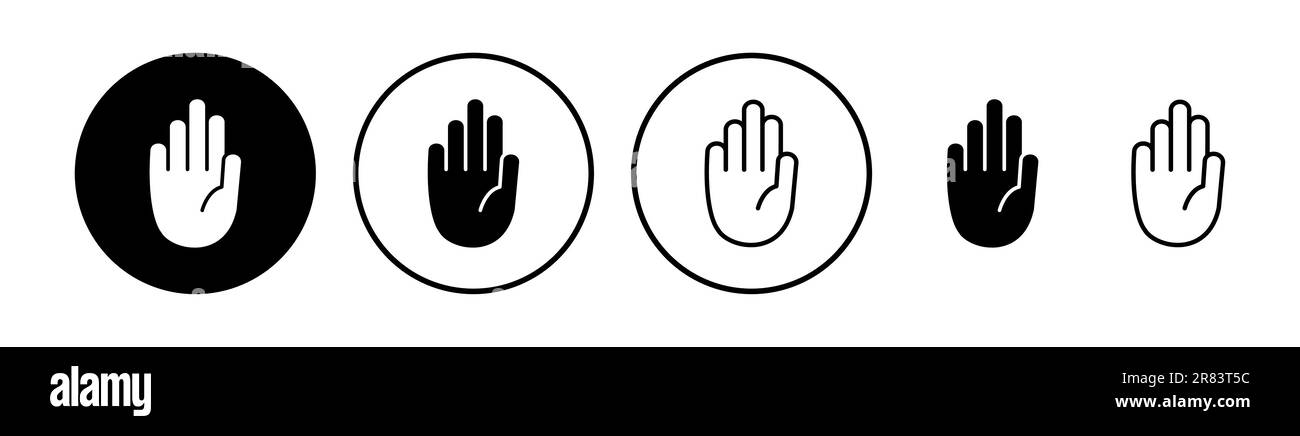 Hand icon vector. hand symbols. palm Stock Vector Image & Art - Alamy