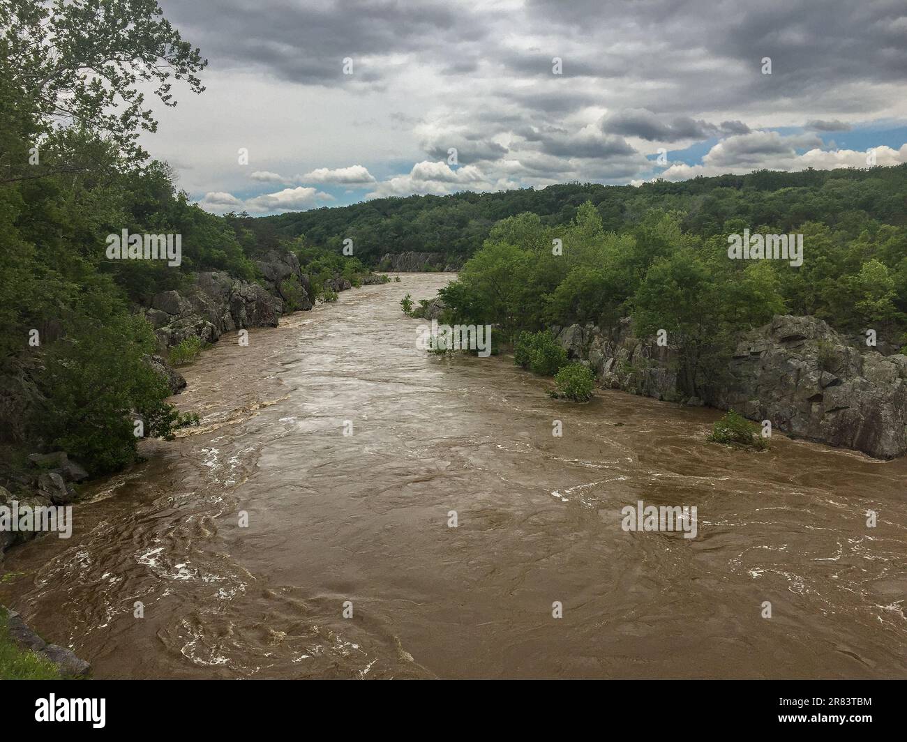 A Potomac River surrounded by trees Stock Photo - Alamy