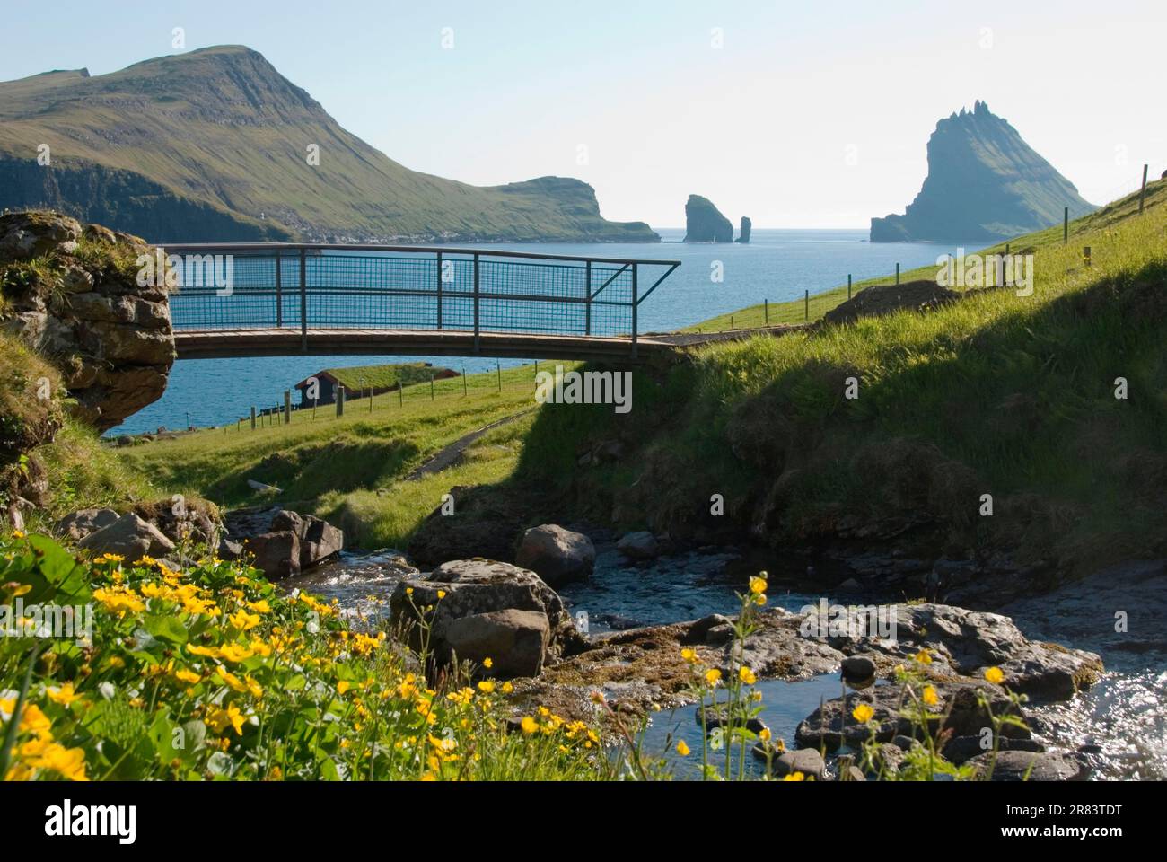 Bour, Sorvagsfjoerdur, Sorvagsfjordur, Vagar Island, Faroe Islands ...