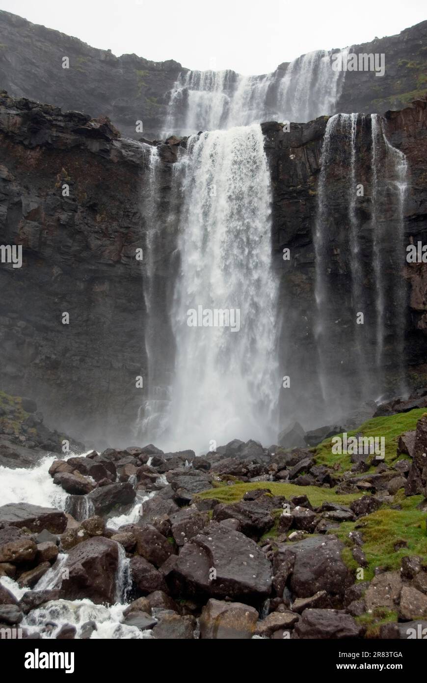 Fossa Waterfall, Streymoy Island, Faroe Islands, Denmark, Faroe Islands ...