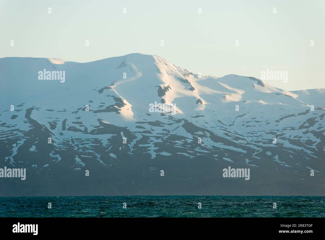 Coastal Mountains, Skalfandi Bay, Husavik, Iceland Stock Photo - Alamy